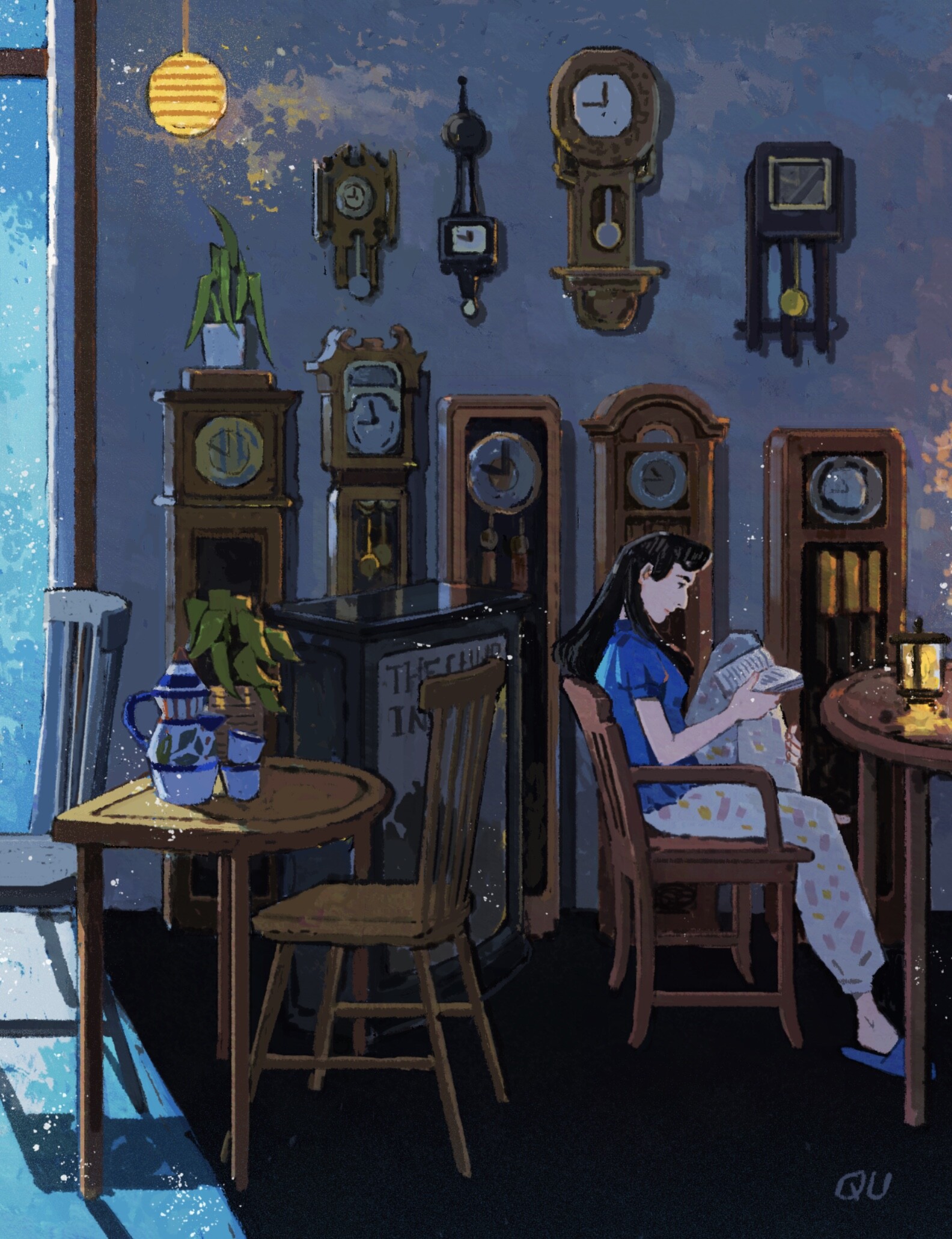 ArtStation - night reading