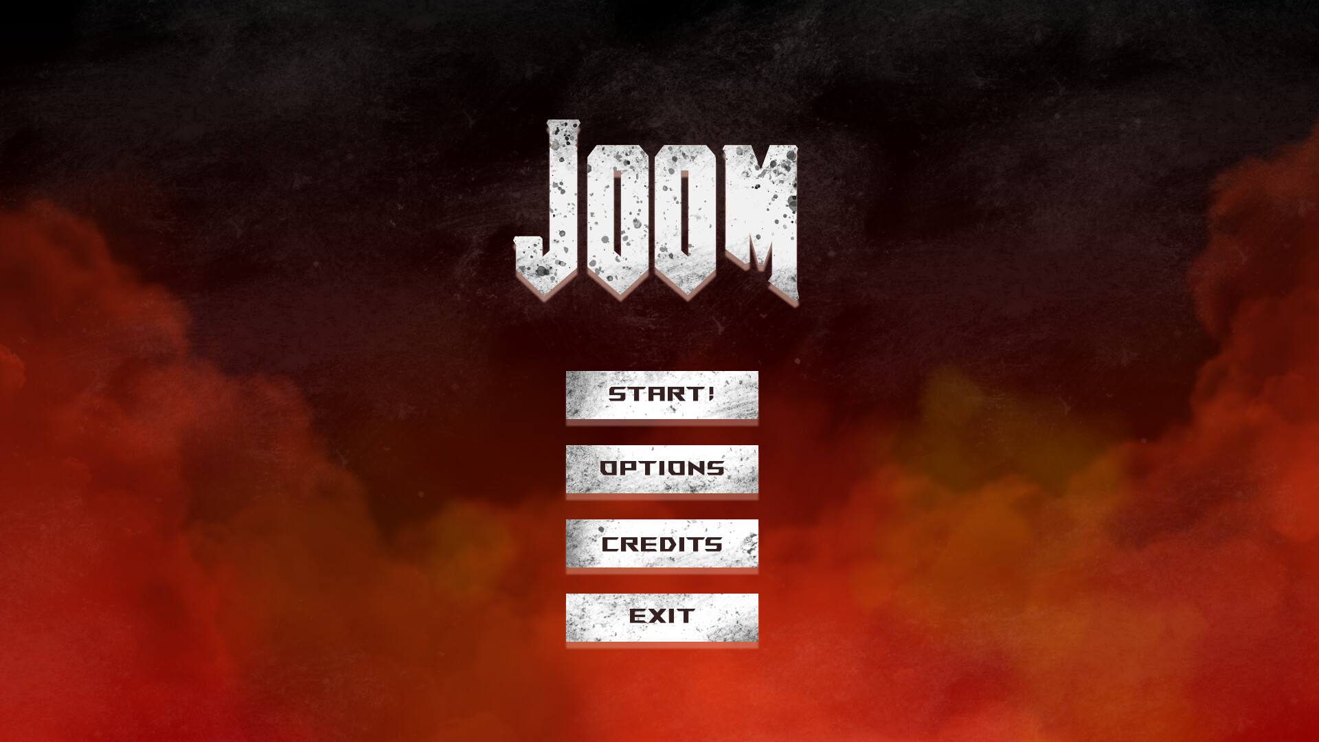 ArtStation - UI Work #2: Doom-inspired Menu Layout