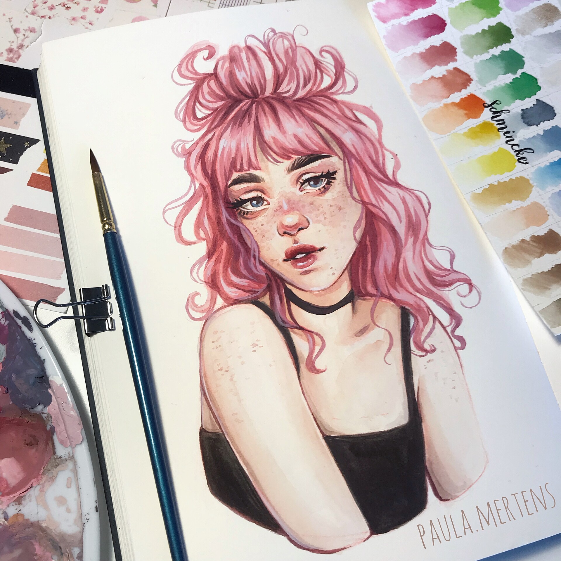 ArtStation - Pink hair ♥︎