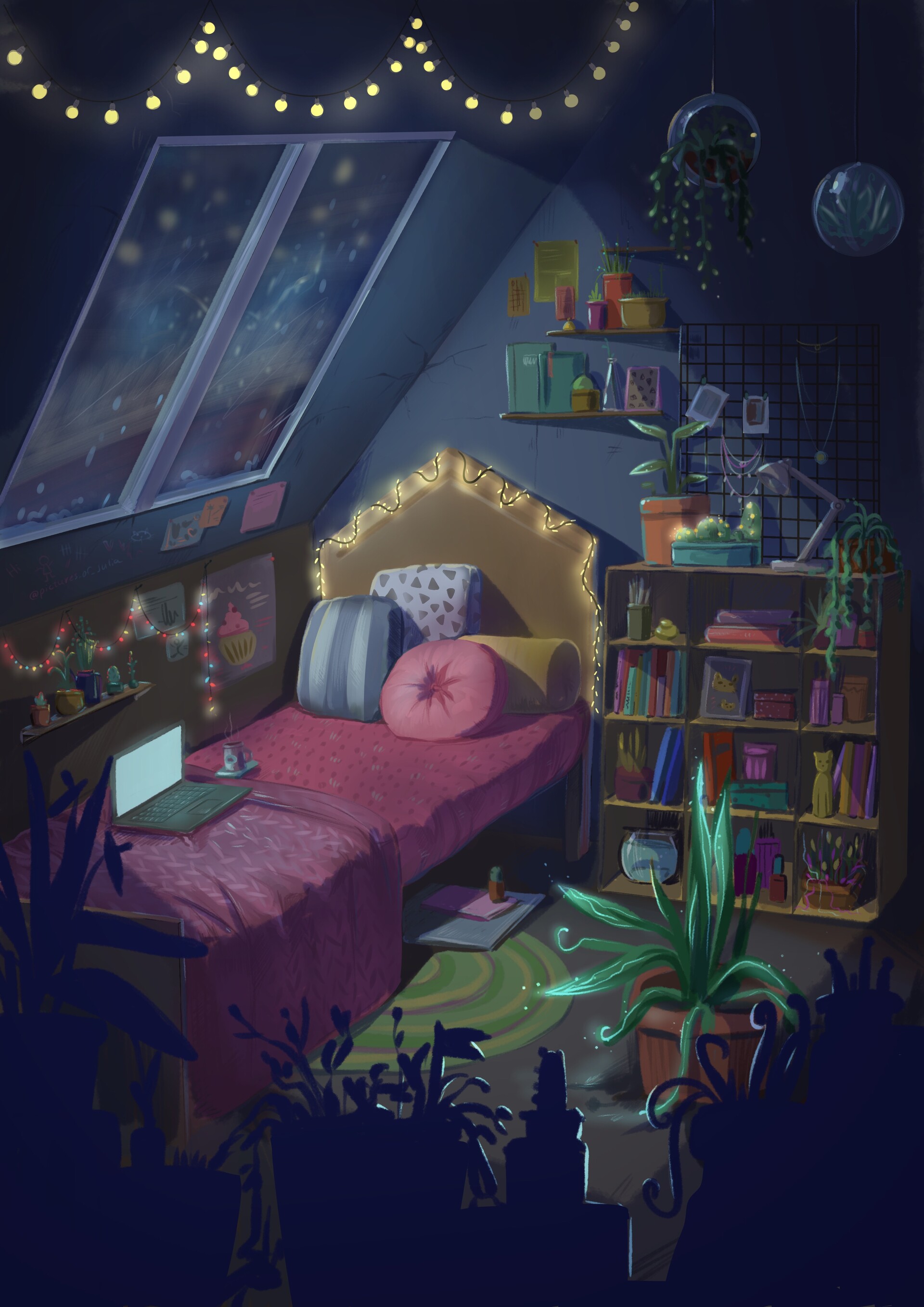 bed drawing reference