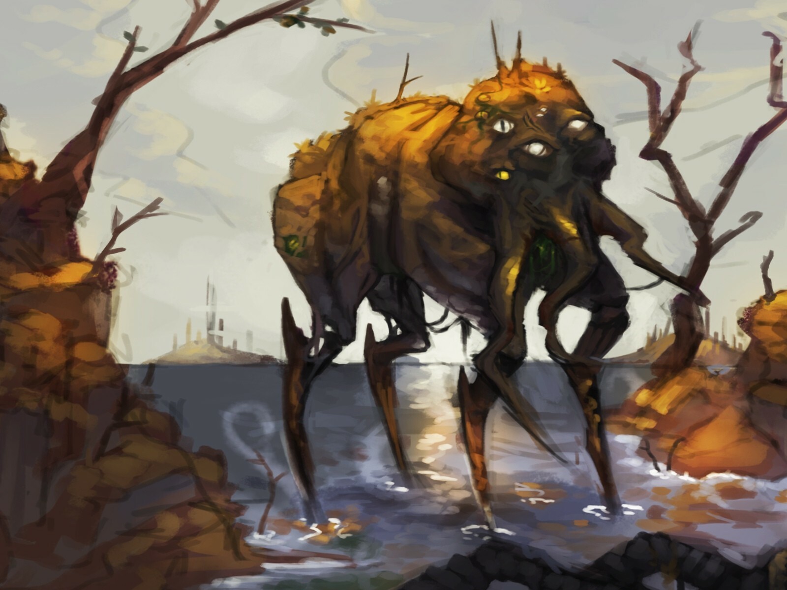 ArtStation - Swamp monster