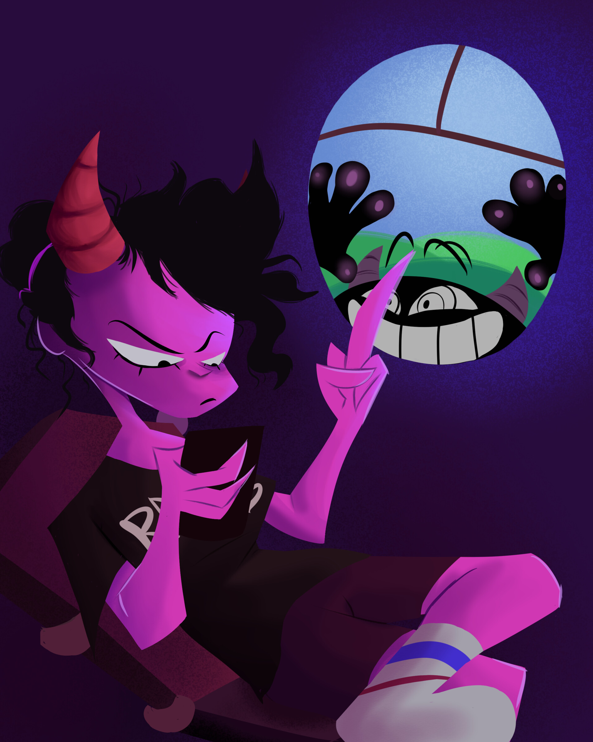 ArtStation - Grumpy Teen Demon