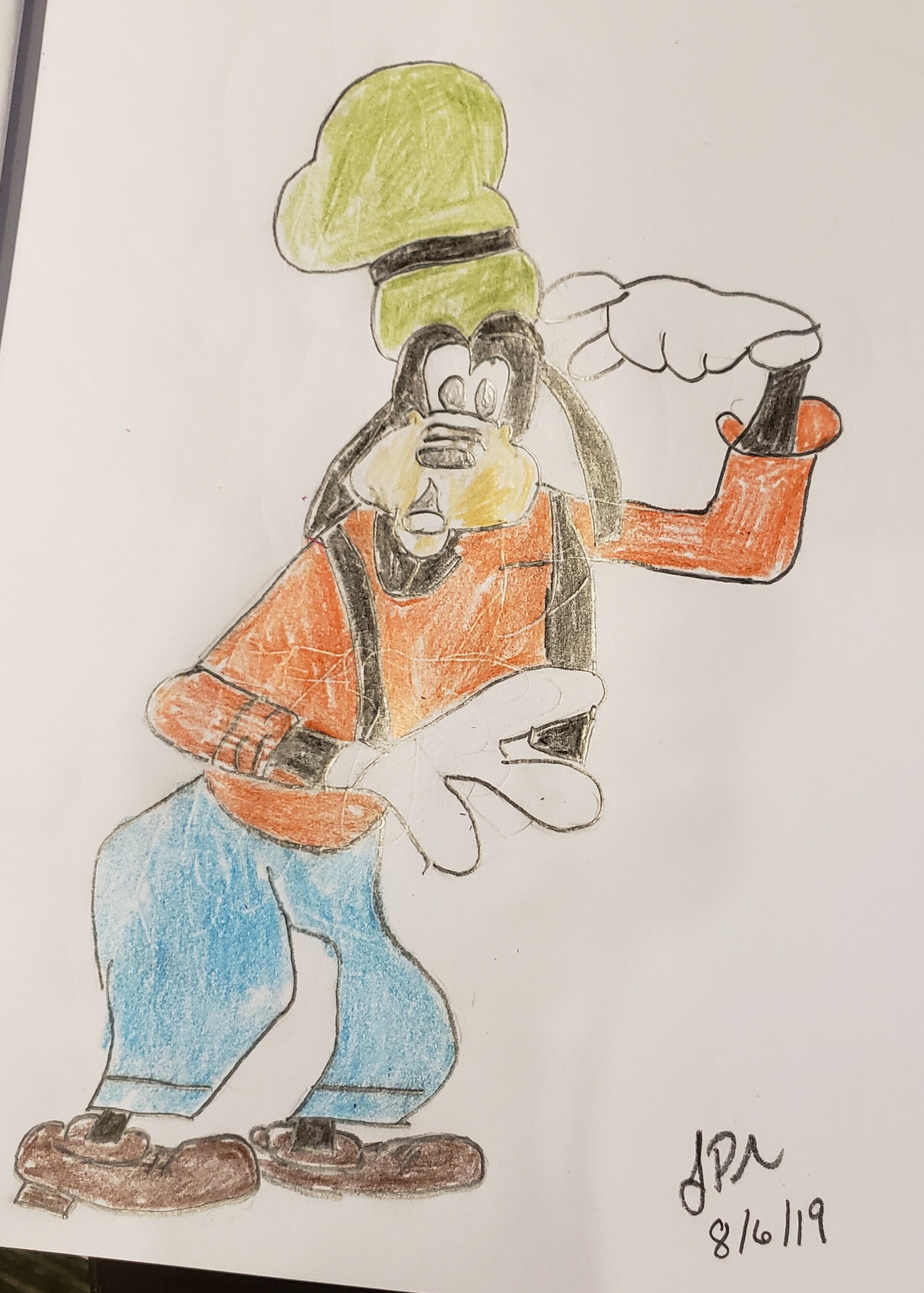 Goofy Drawing Colored