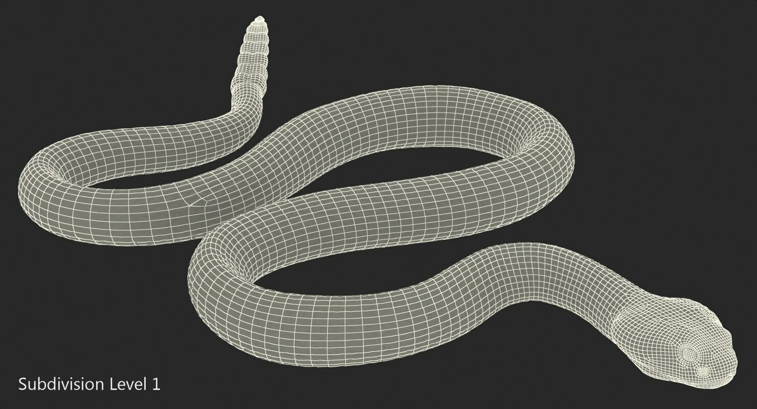 Andrey Simonenko - Rattlesnake Rigged 3D model