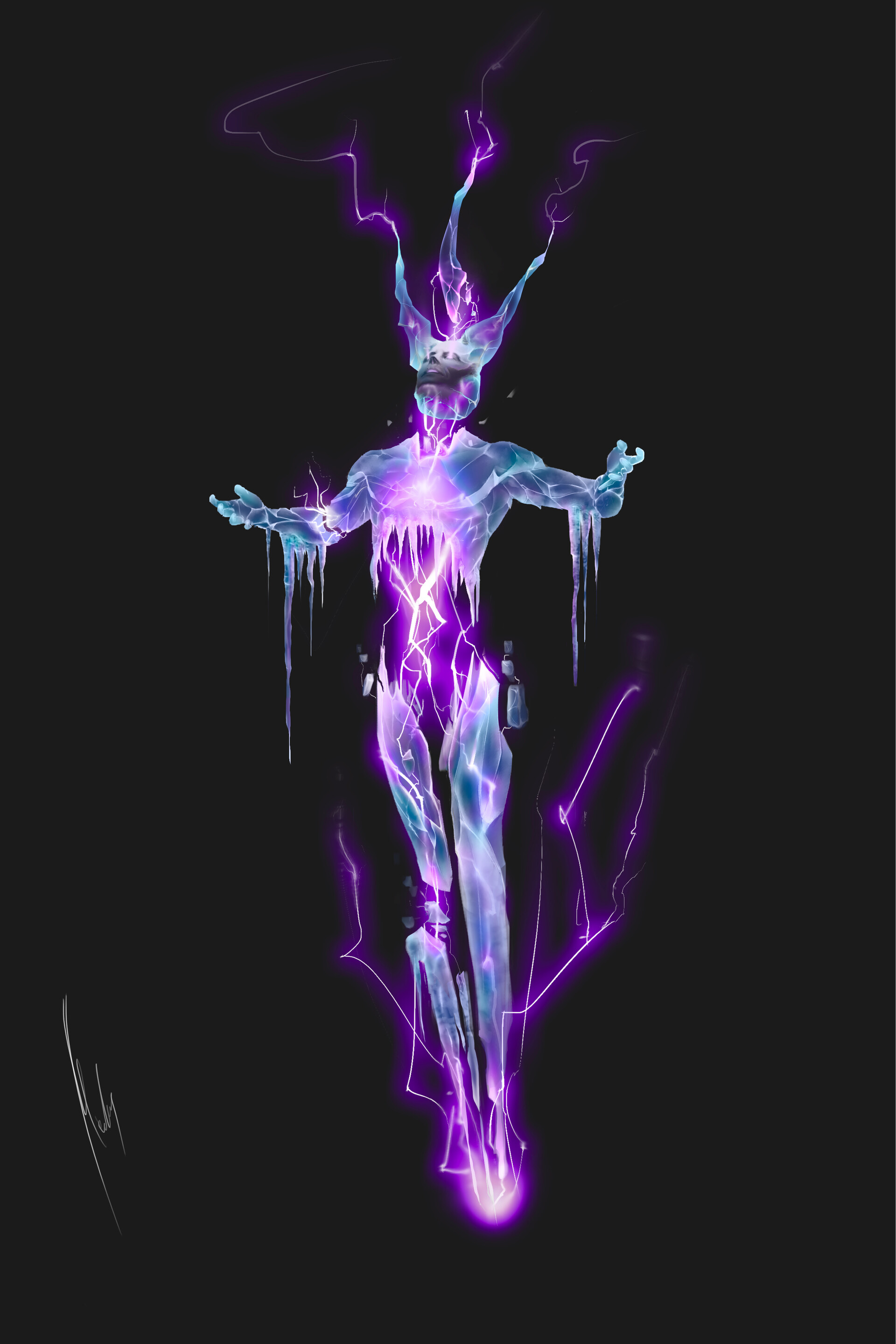 Female Lightning Elemental