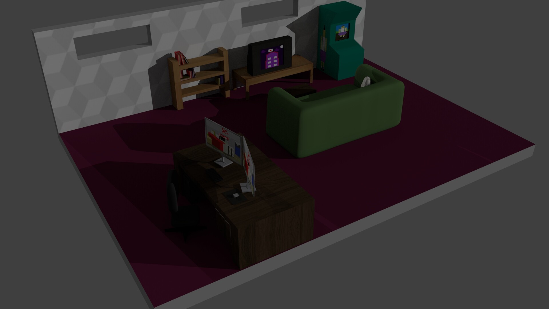 ArtStation - Isometric Room