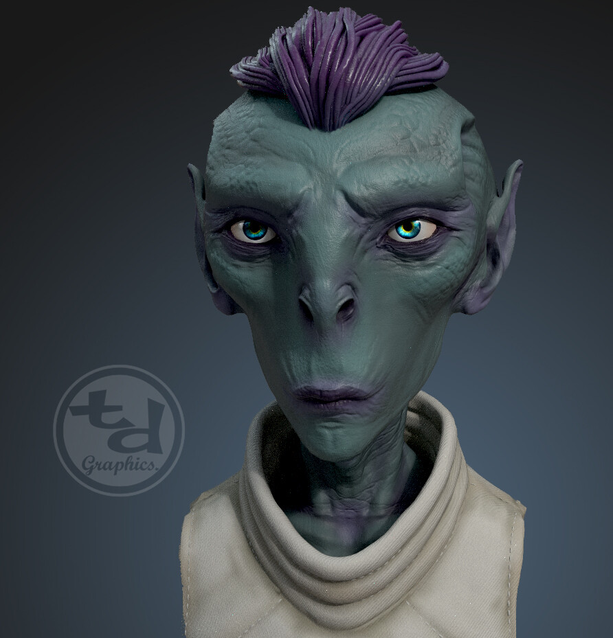 ArtStation - thin blue man