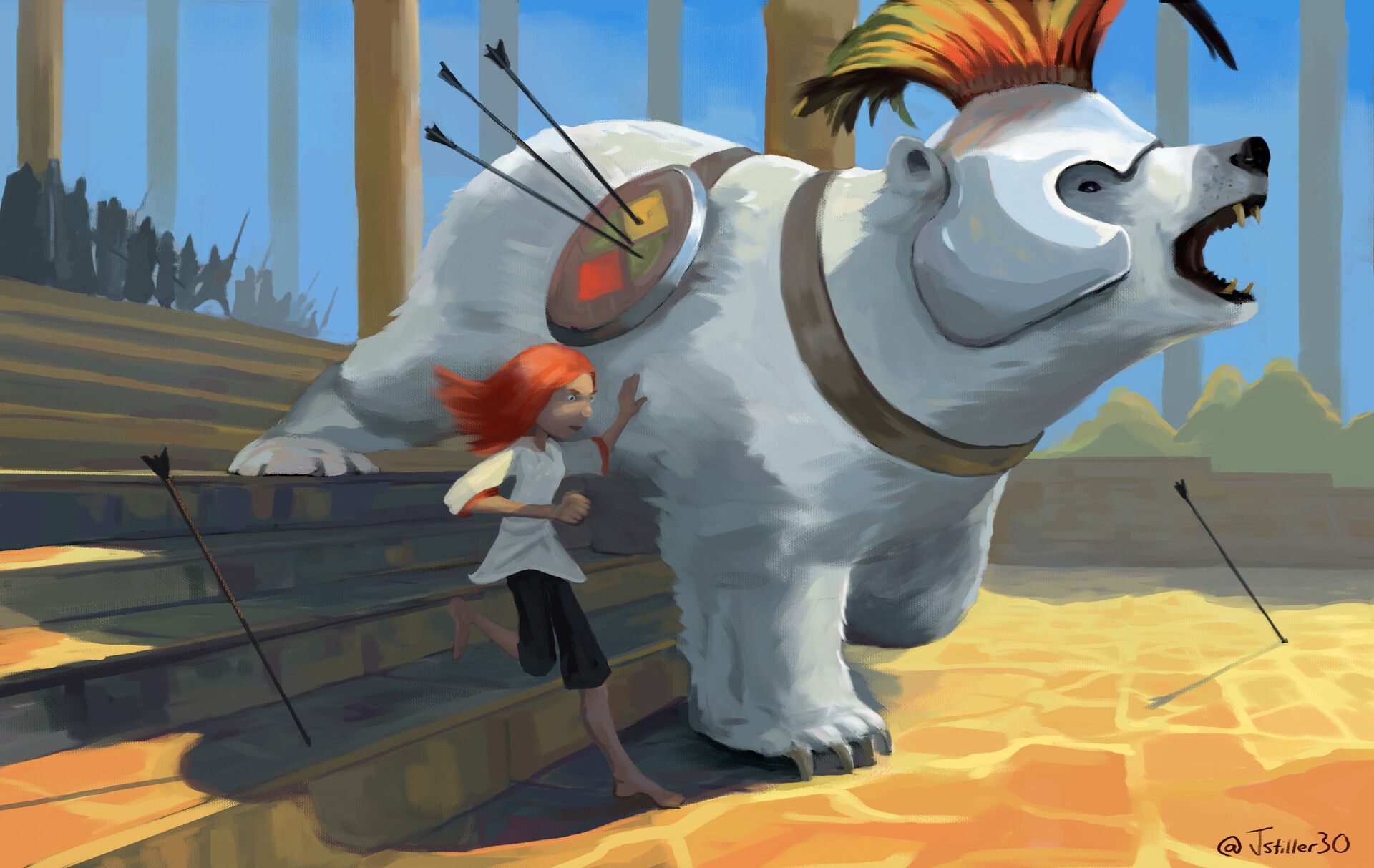 ArtStation - Run bear, run!