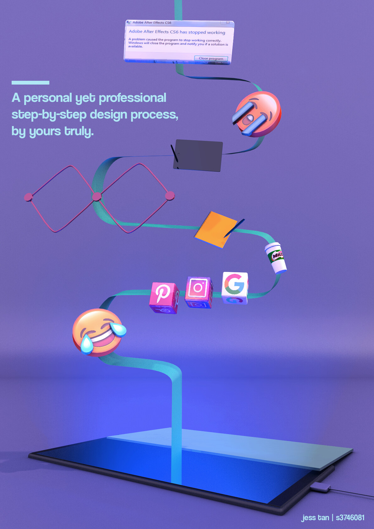 ArtStation - Design Process Poster Artwork