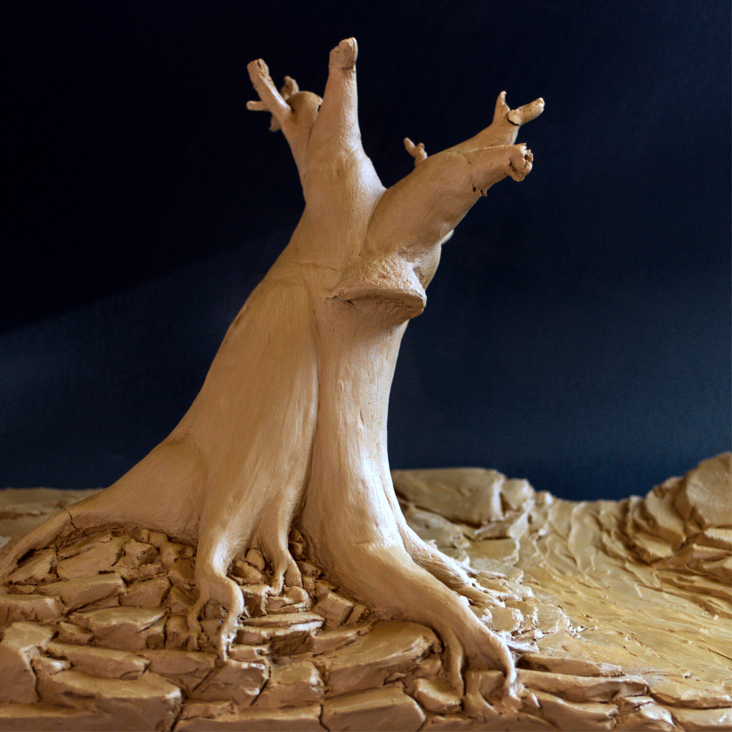 Tree Clay Sculpture