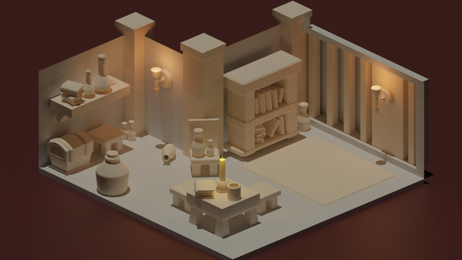 ArtStation - Simple Dungeon low