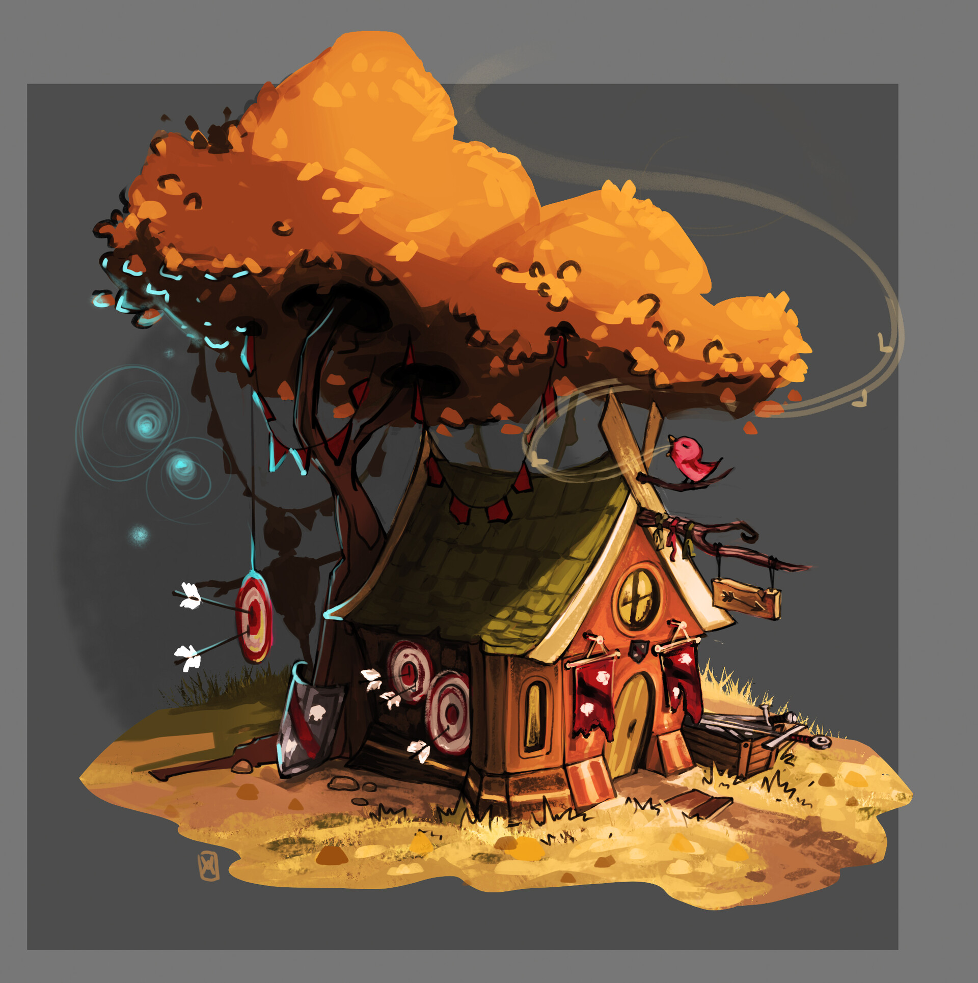 ArtStation - House in the forest