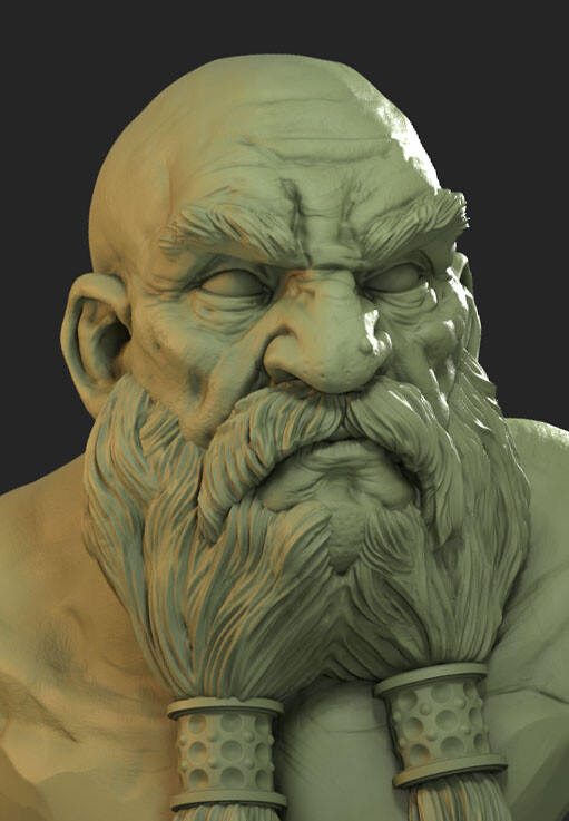 ArtStation - Dwarf Bust