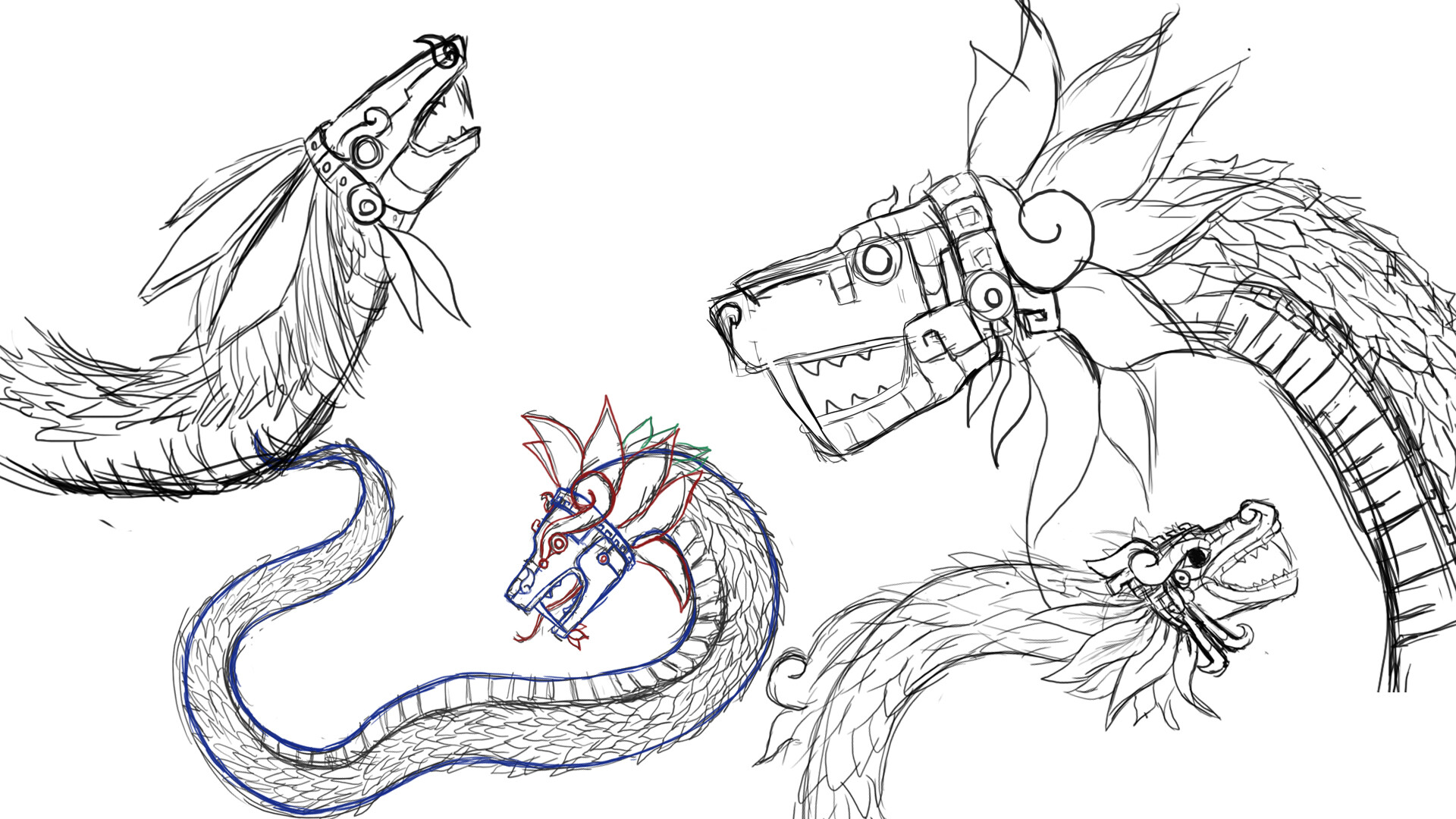 how to draw kukulkan