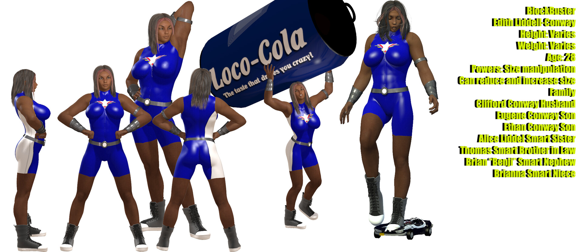 ArtStation - BlockBuster Character Sheet