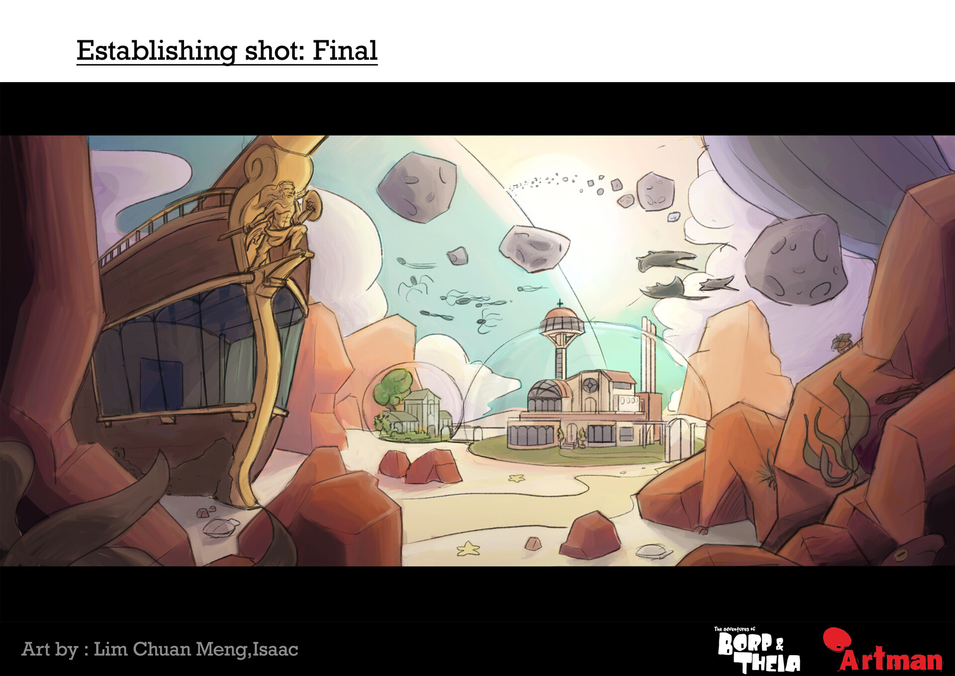 Isaac Lim - "The adventures of Borp and Theia" Concept Bible