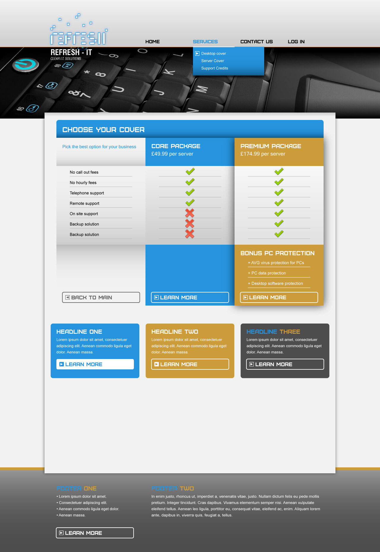 ArtStation - Refresh IT - Website Design