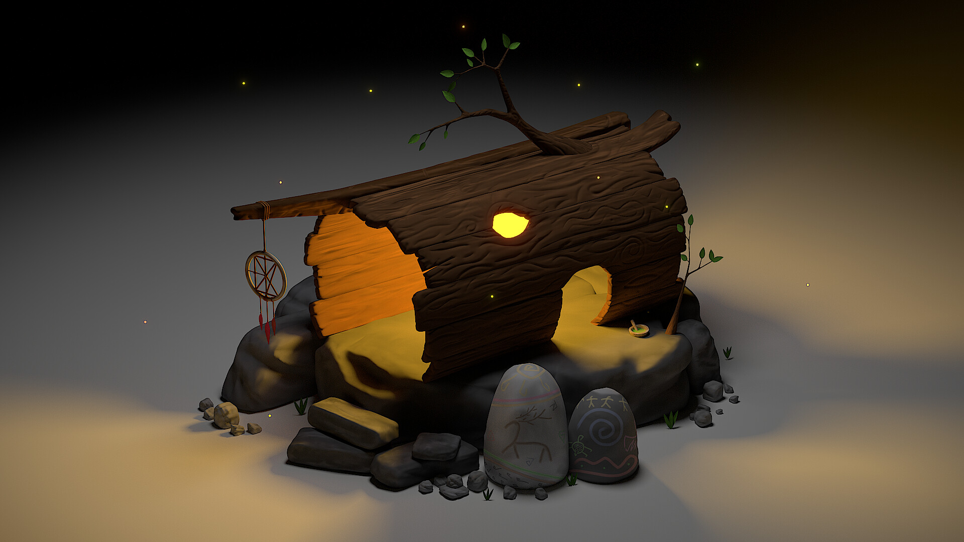 ArtStation - Shaman's hut