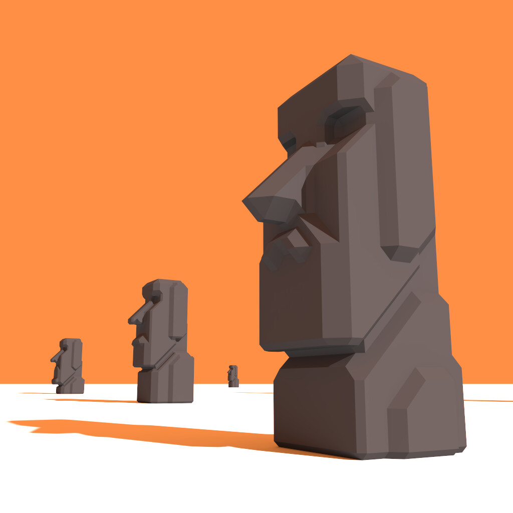 ArtStation - Moaï Statues