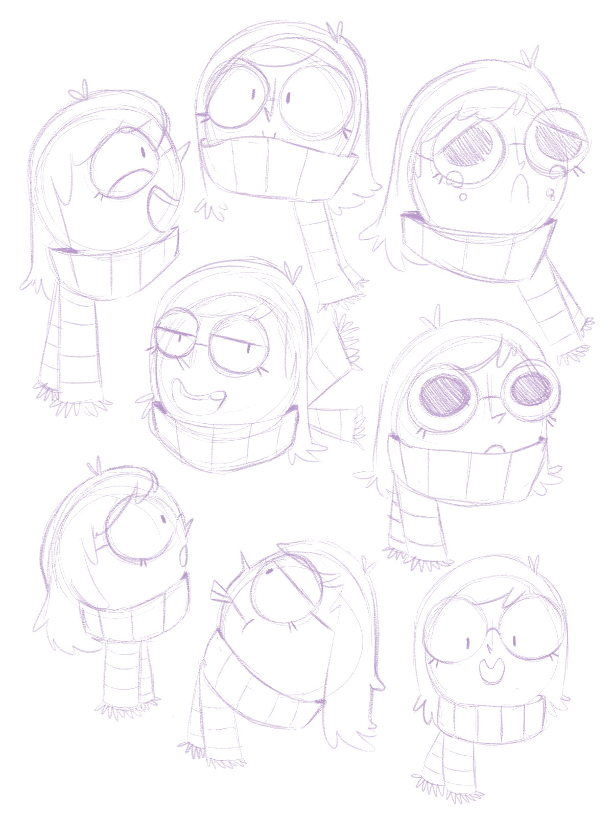 ArtStation - Expression Sheets and Character Designs