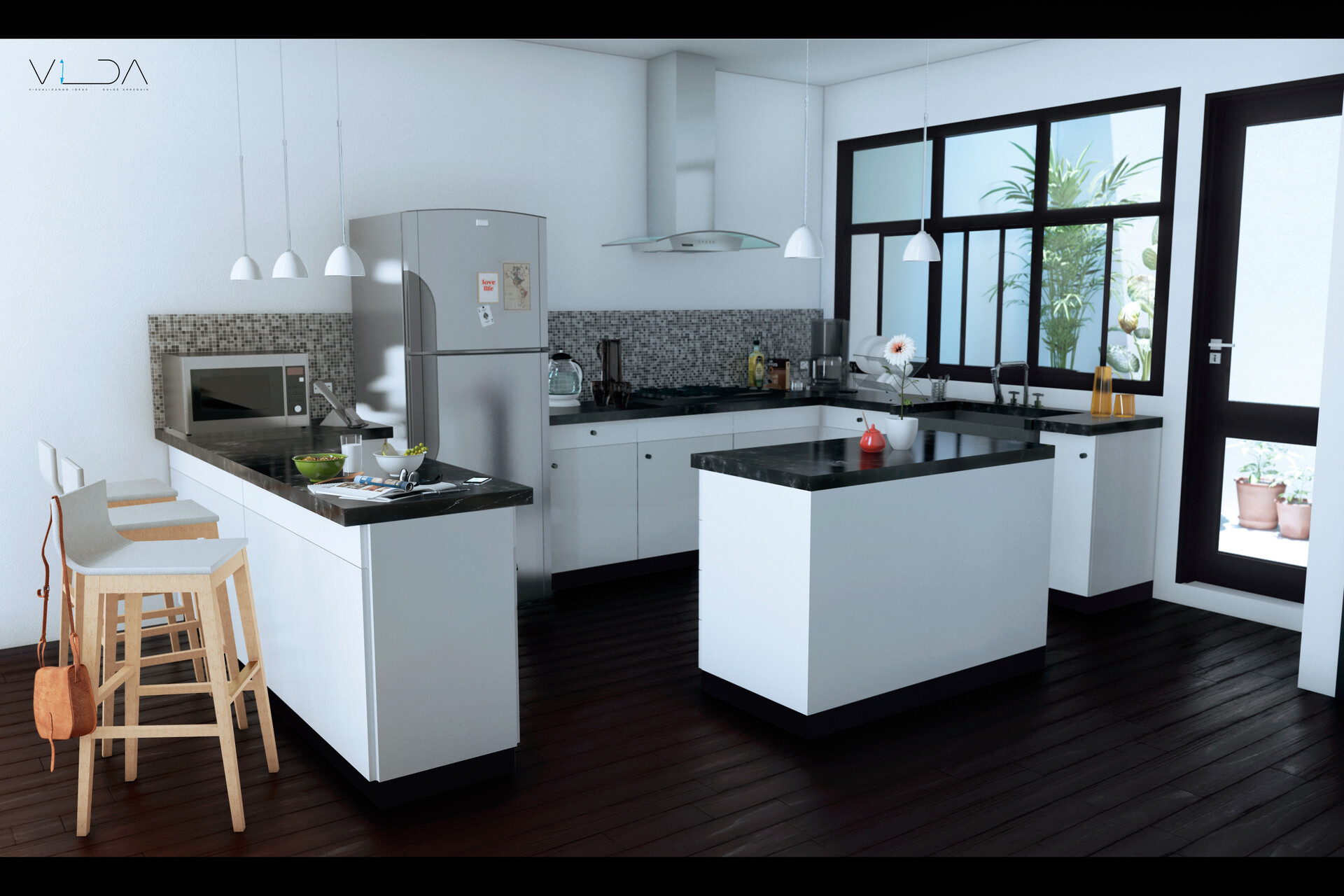 ArtStation - ArchViz Kitchen - Cortazar
