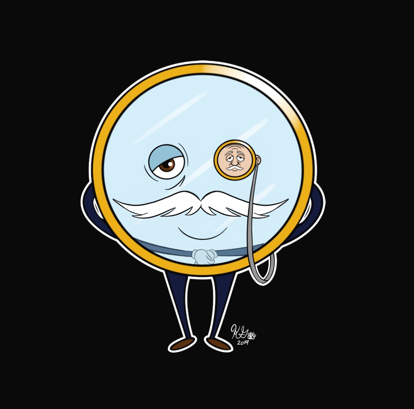 monocle mascot