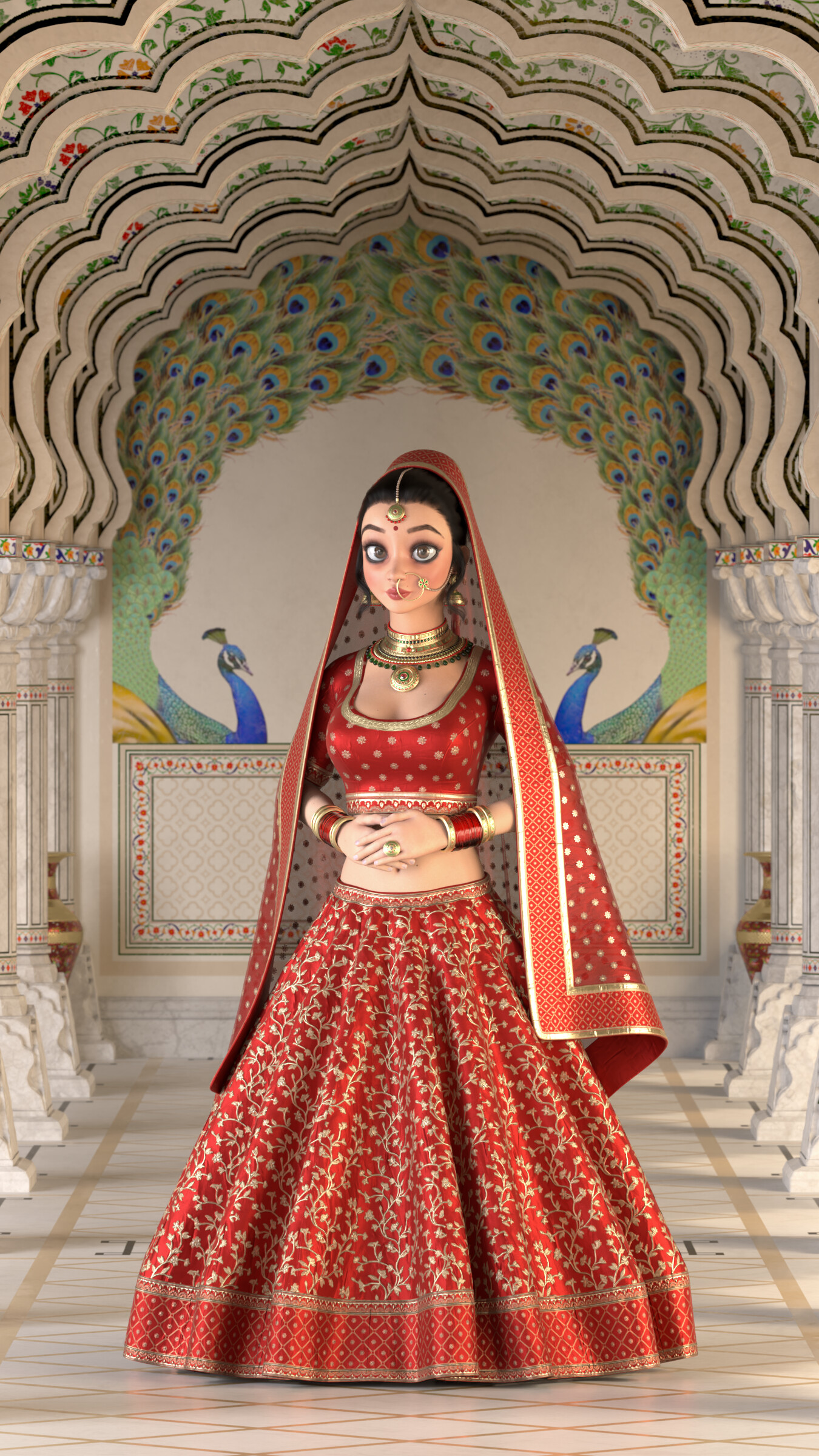 Rohan Bhargava - Conceptual Stylised Character - Indian Princess Bhawani