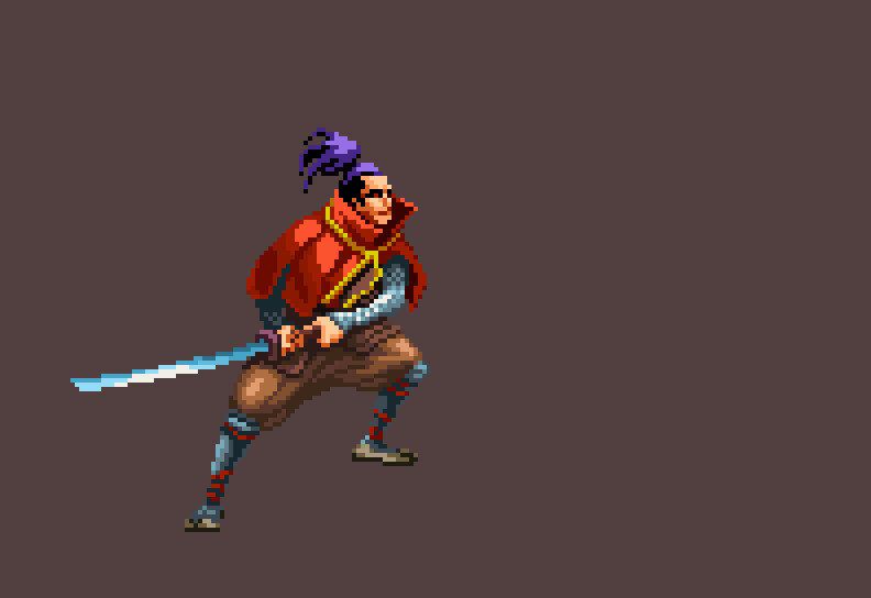 ArtStation - Thrust attack animation