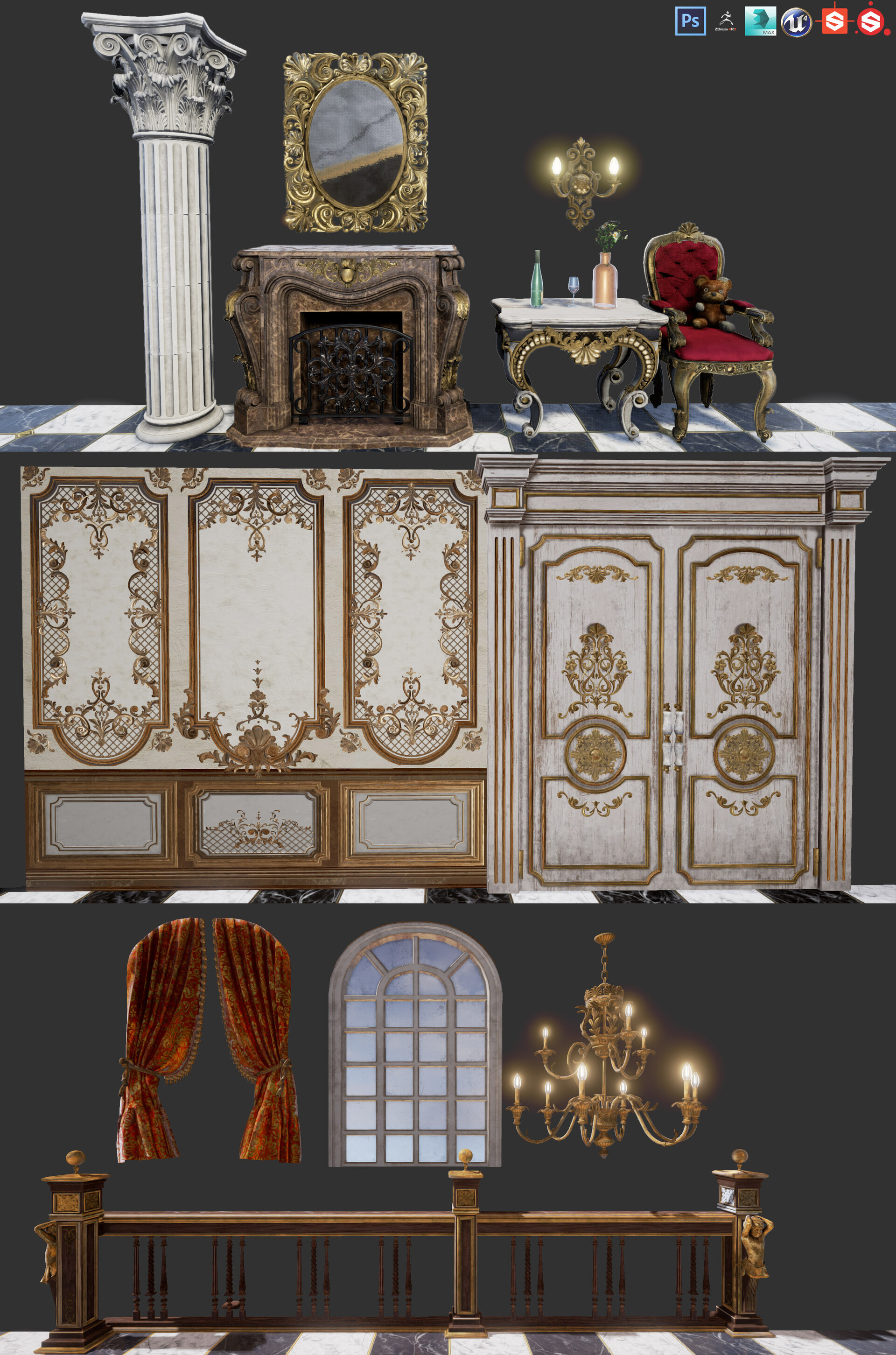 ArtStation - 3D background modelling