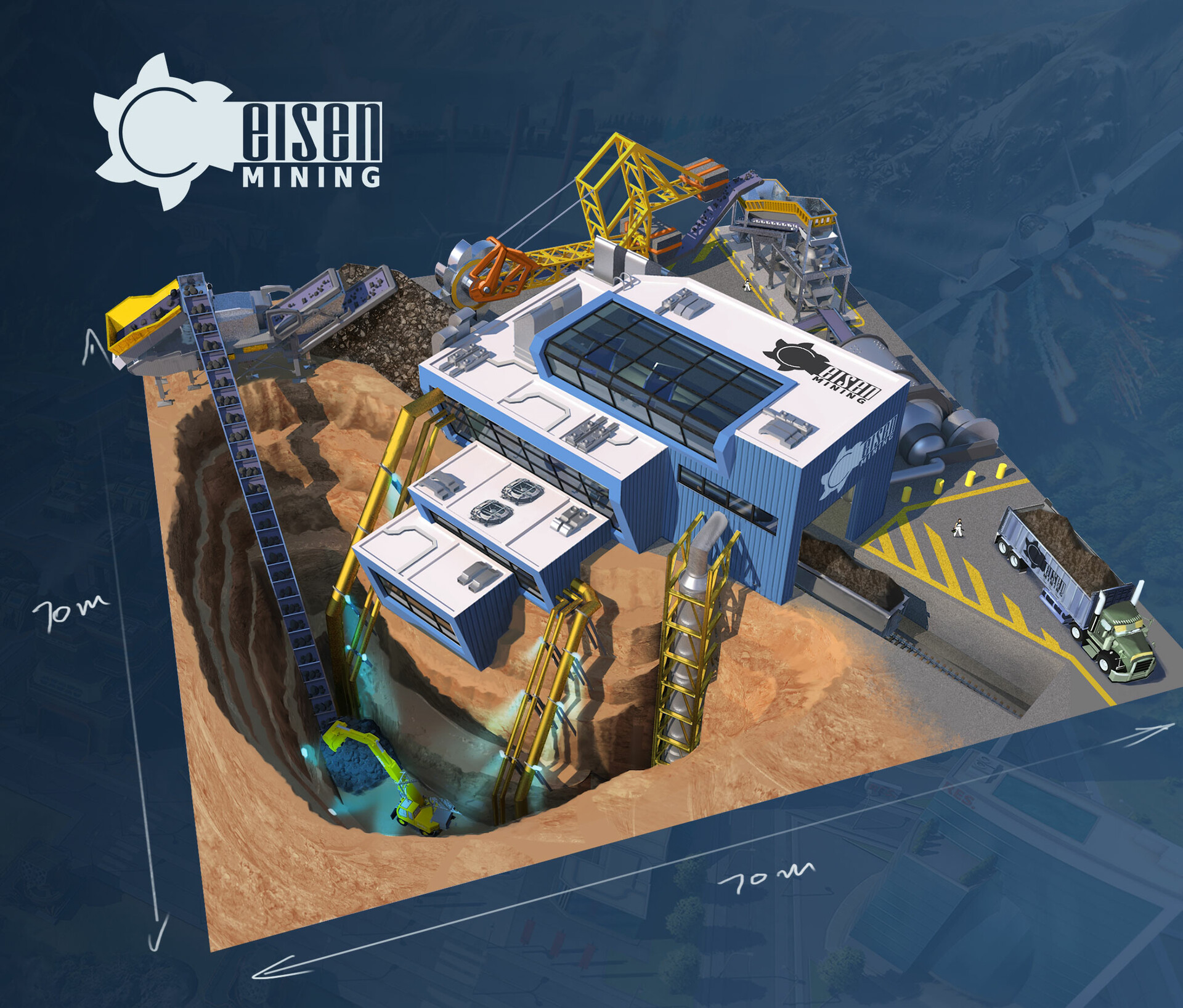 ArtStation - War Planet Online buildings dump - industrial buildings