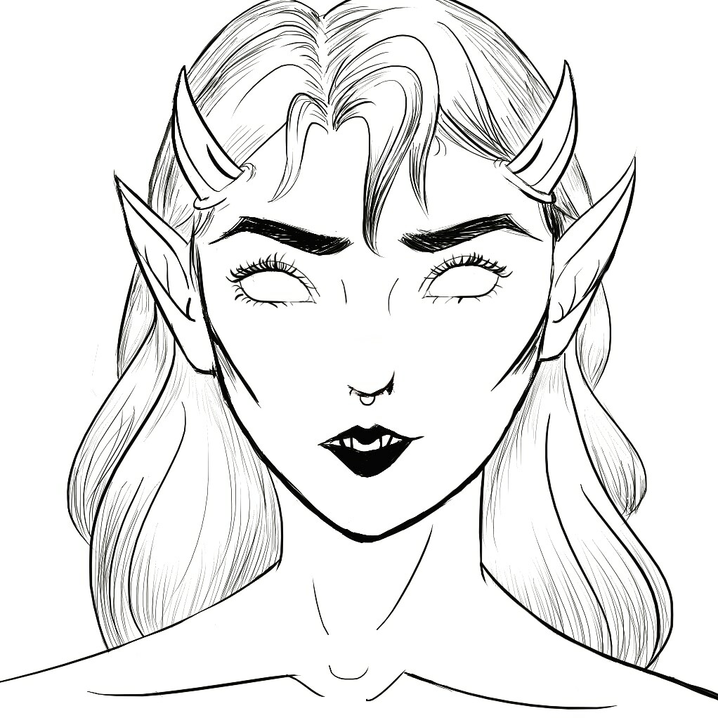 ArtStation - Succubus Tattoo Design