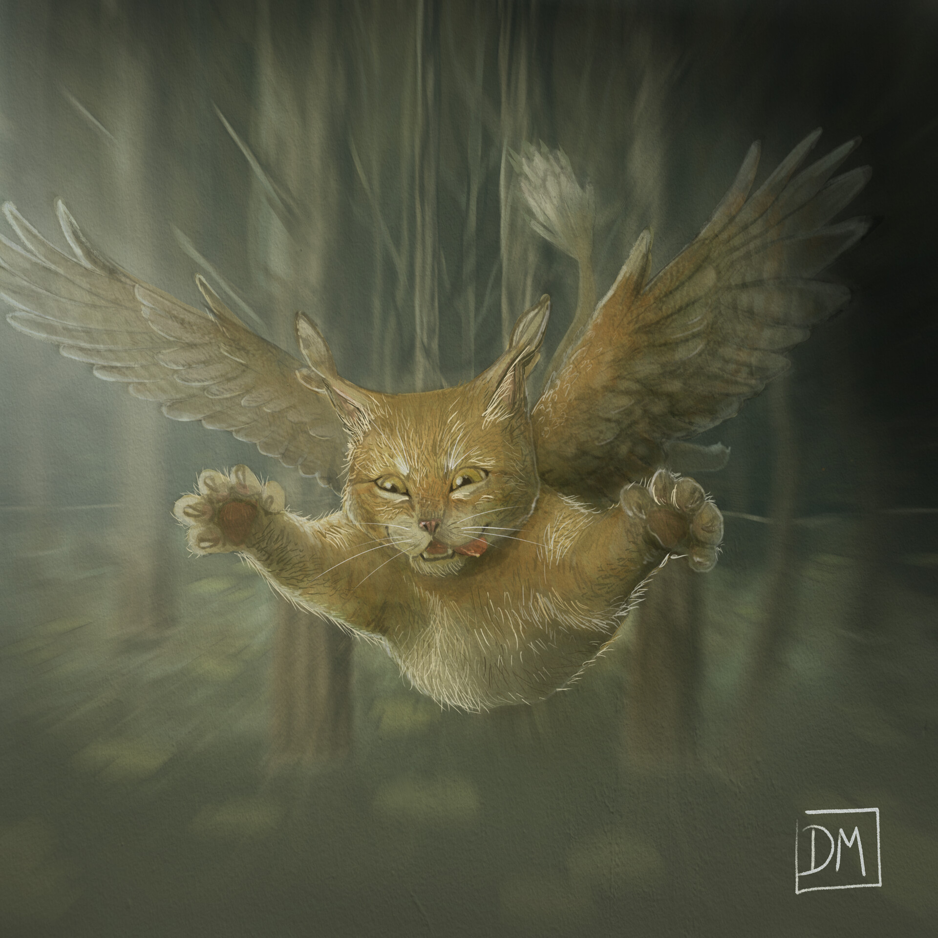ArtStation - Flying cat!