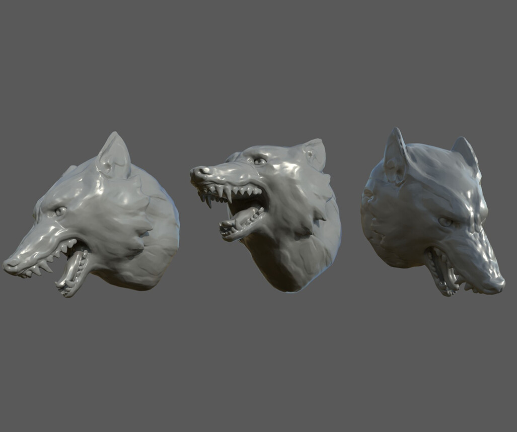 ArtStation - Wolf Head