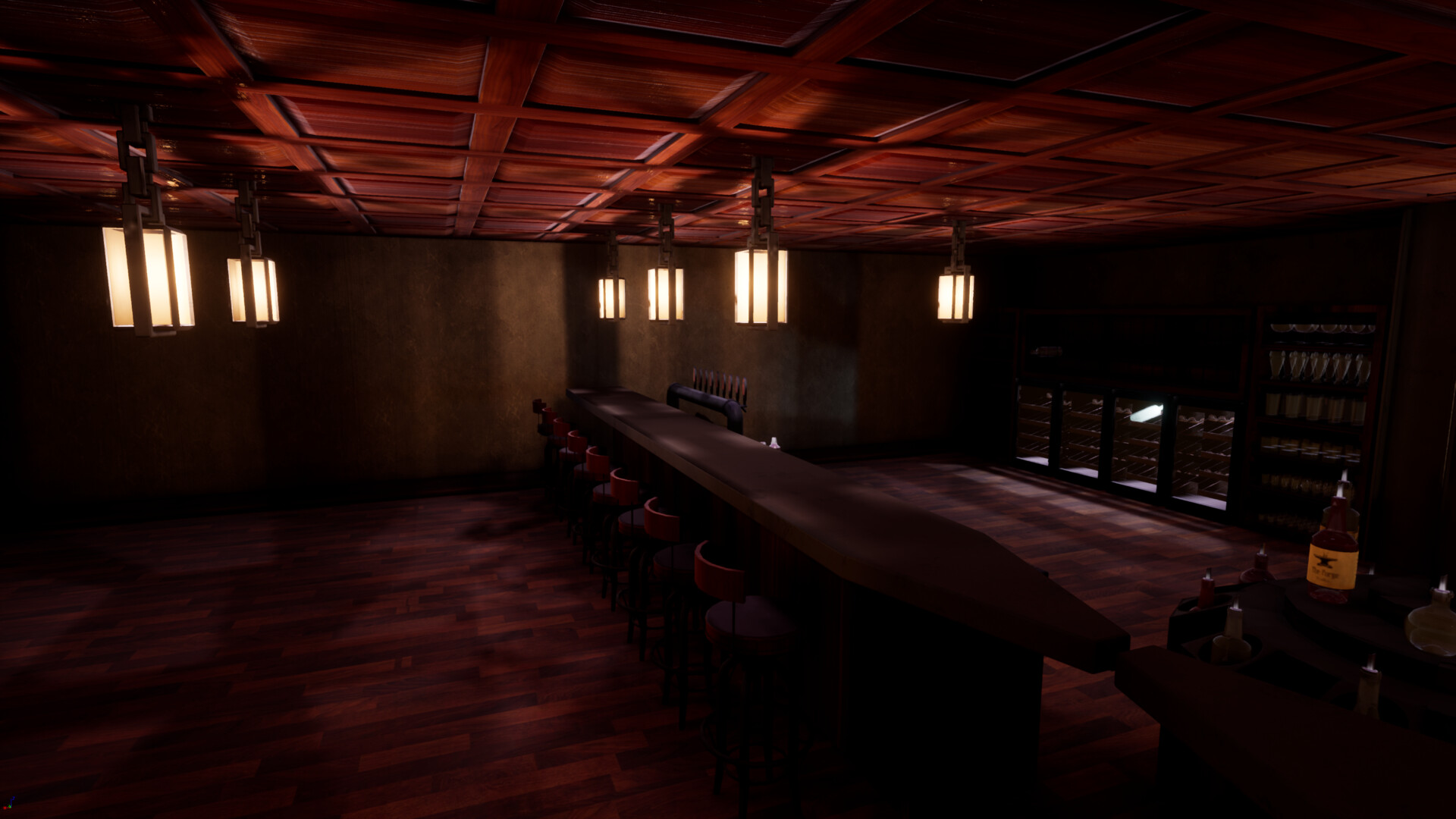 ArtStation - The Forge Bar Render With Baked Lighting