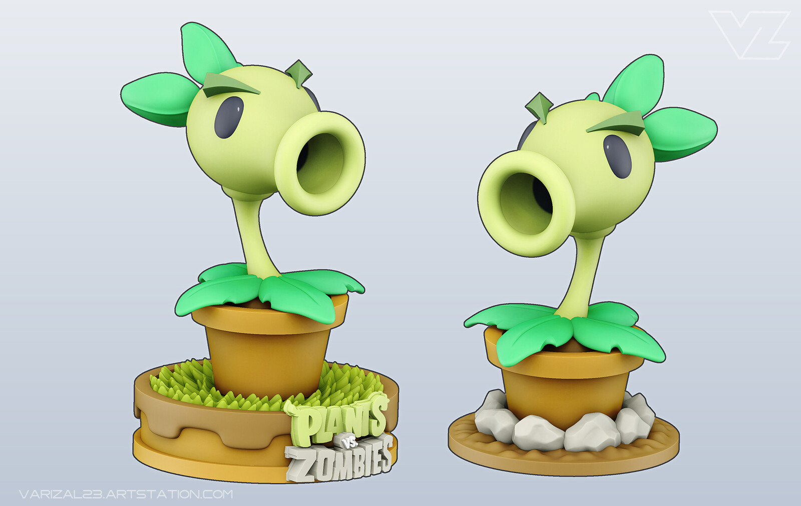 Varizal Zulmi - "Repeater" Plants vs Zombies 3D Fanart