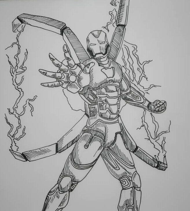 iron man mark 85 coloring pages