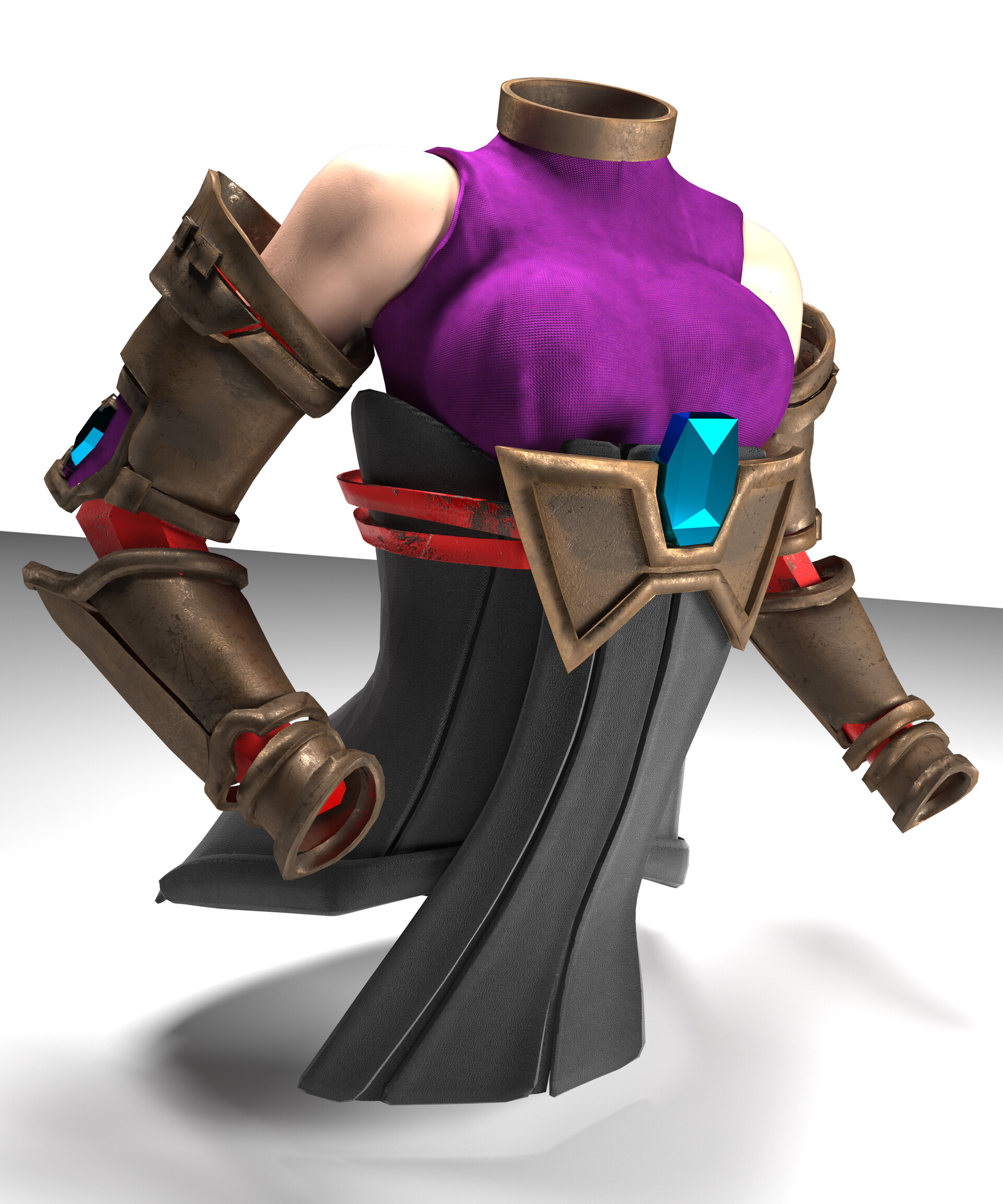 ArtStation - LOW POLY armor character