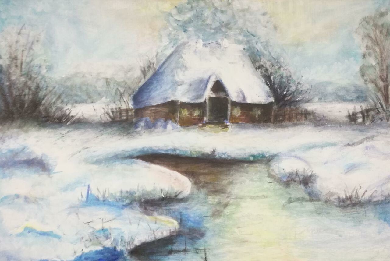 ArtStation - Winter painting image