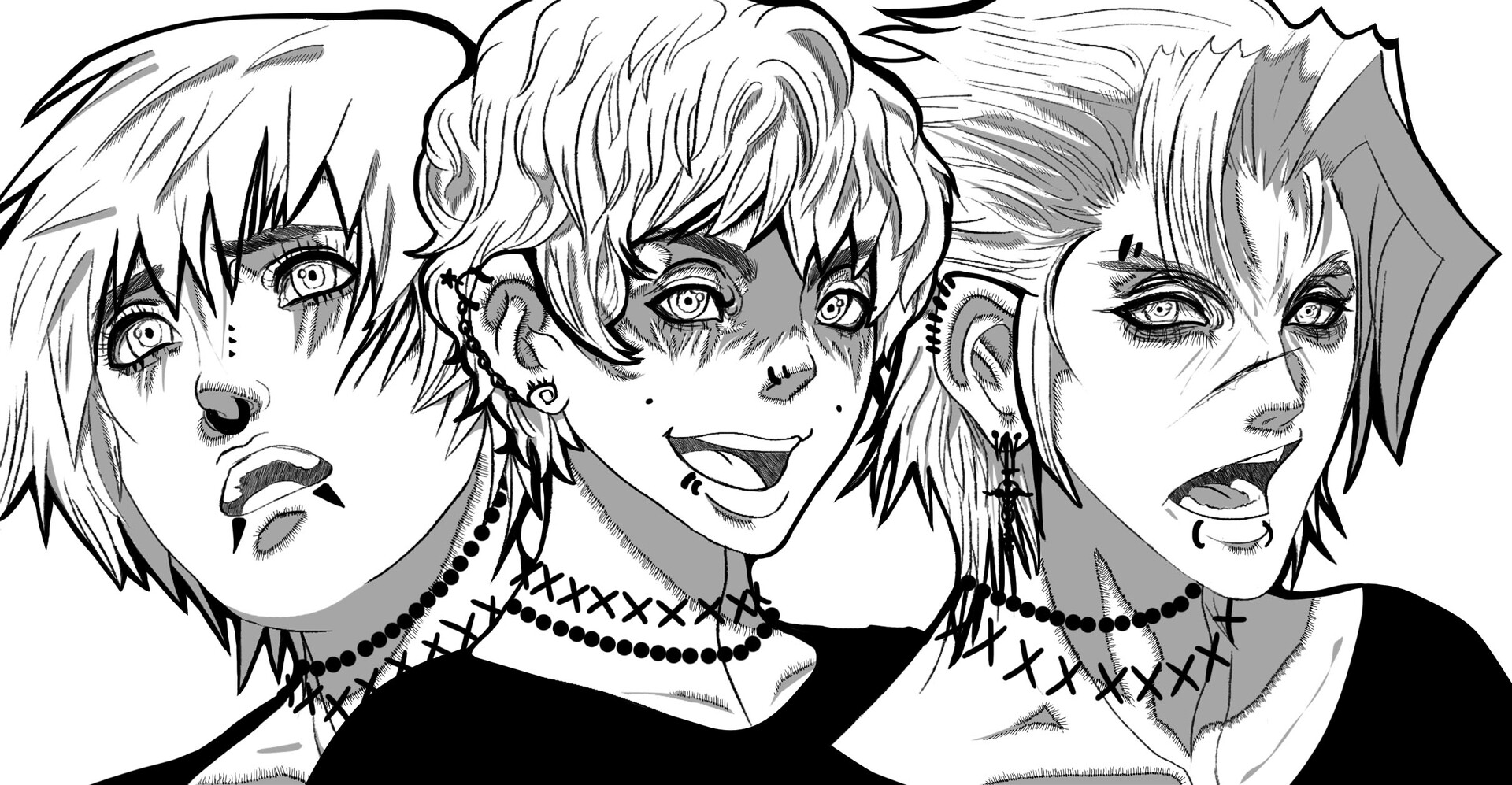 ArtStation - open mouth sketches