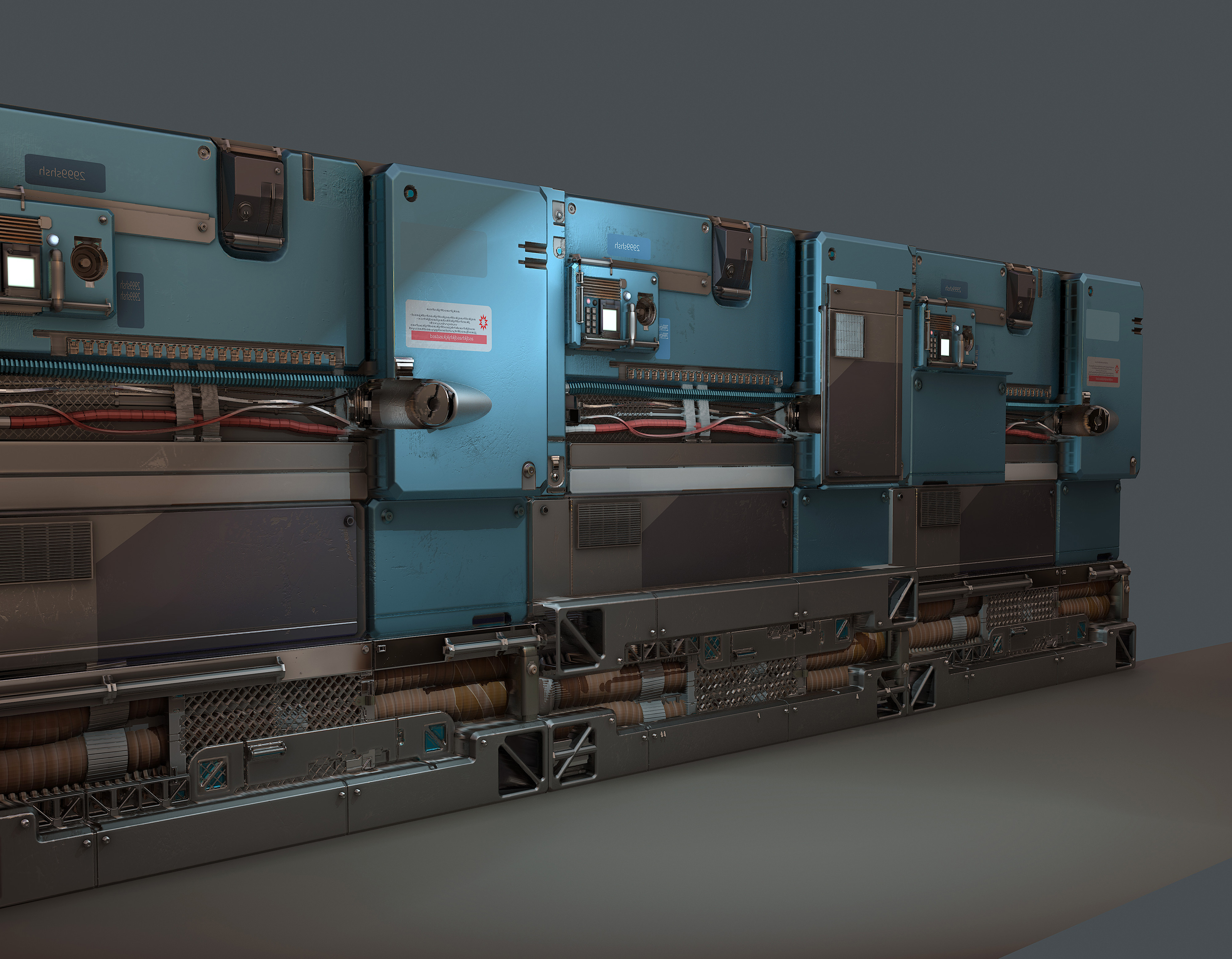 Tyler Smith - Hard surface trim sheet tutorial renders!