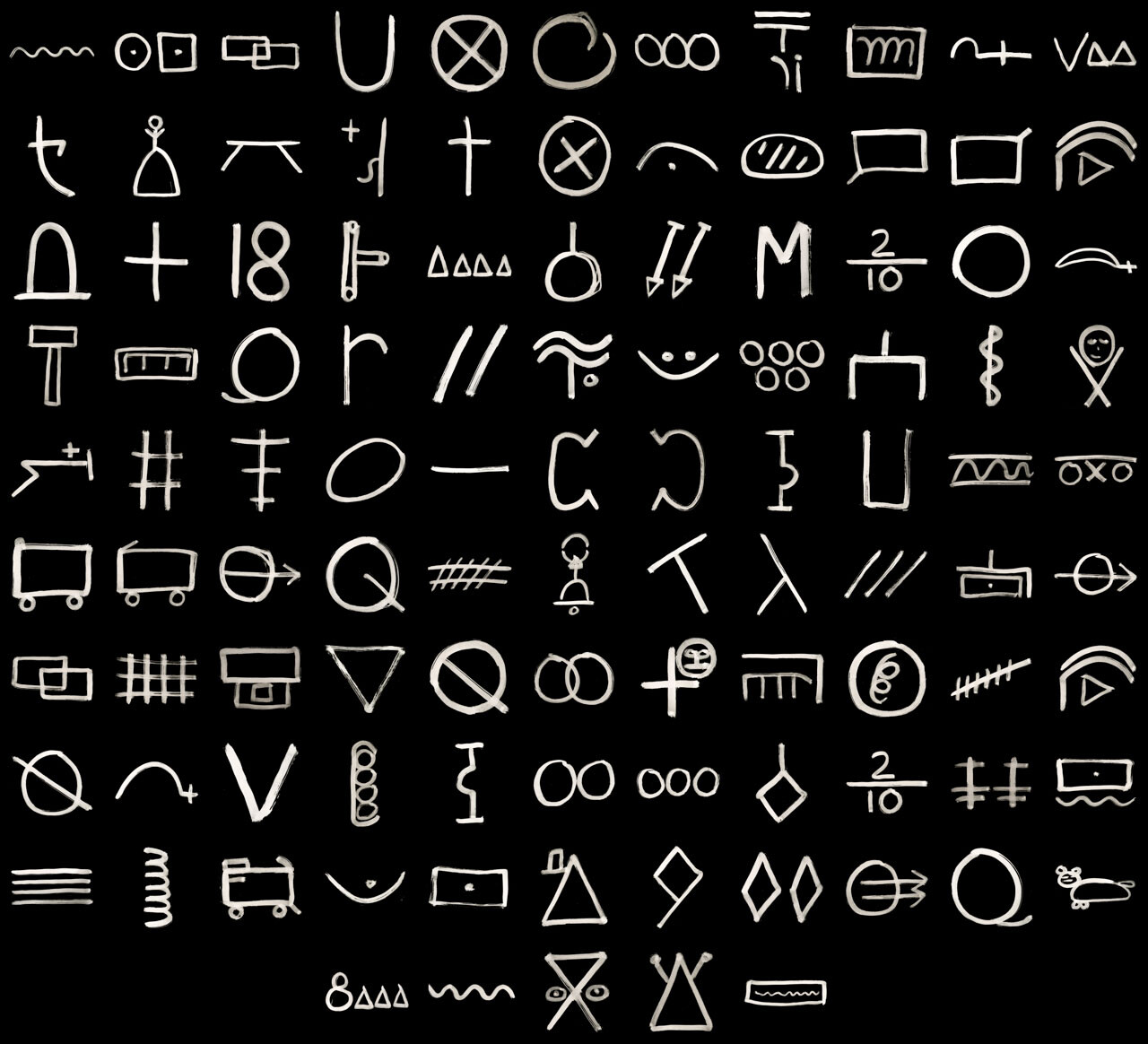 ArtStation - Hobo Signs Card Deck Raw Reference Grids