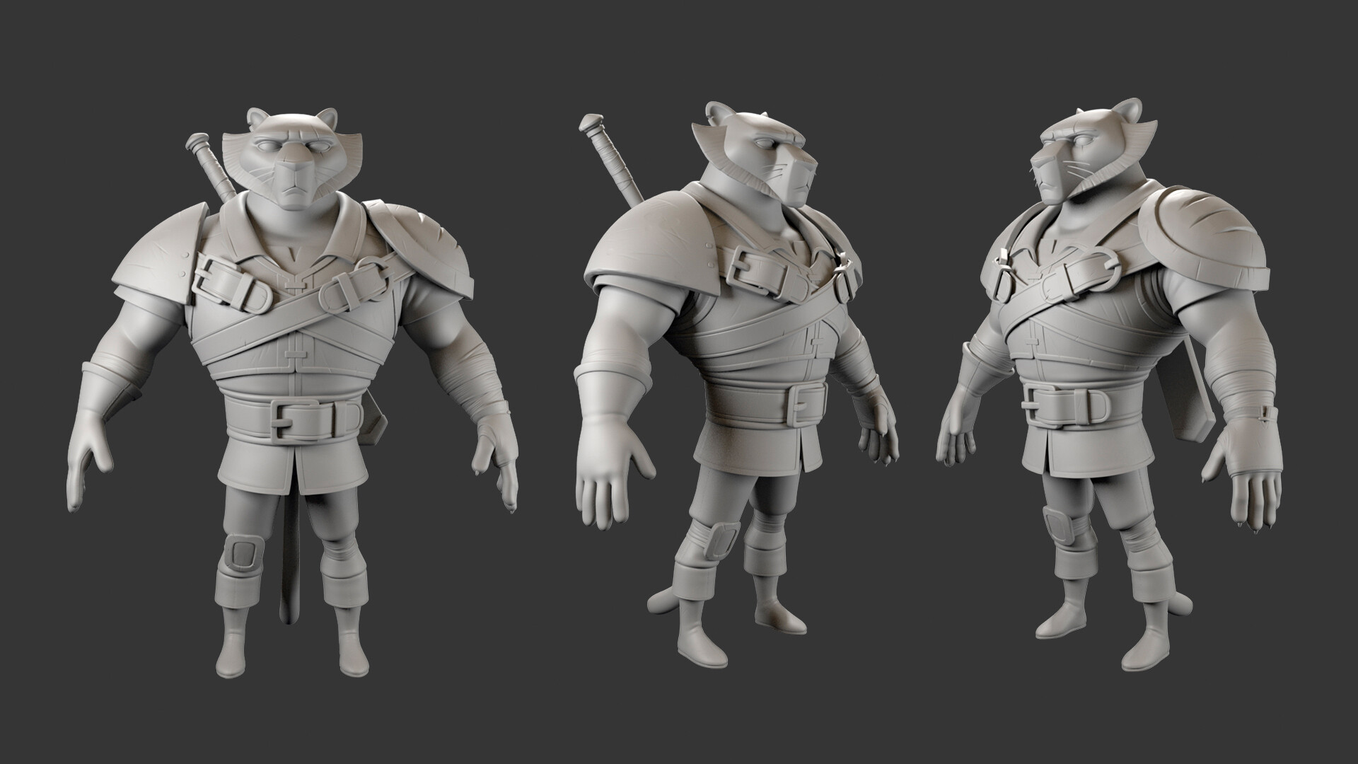 Thiago Batista - Tiger Warrior - PBR character