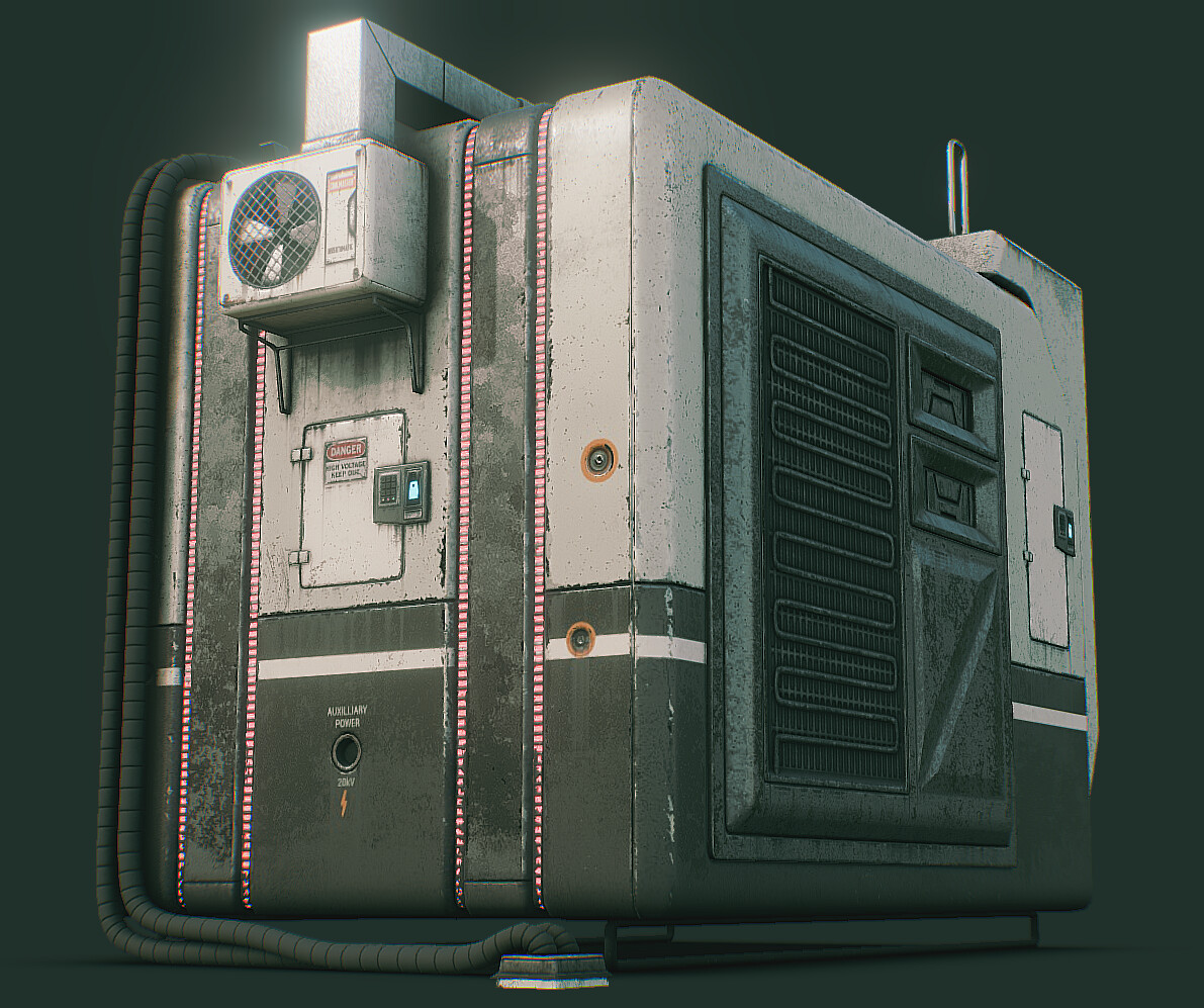 Pavel Tarnowski - Cyberpunk Holocom Booth