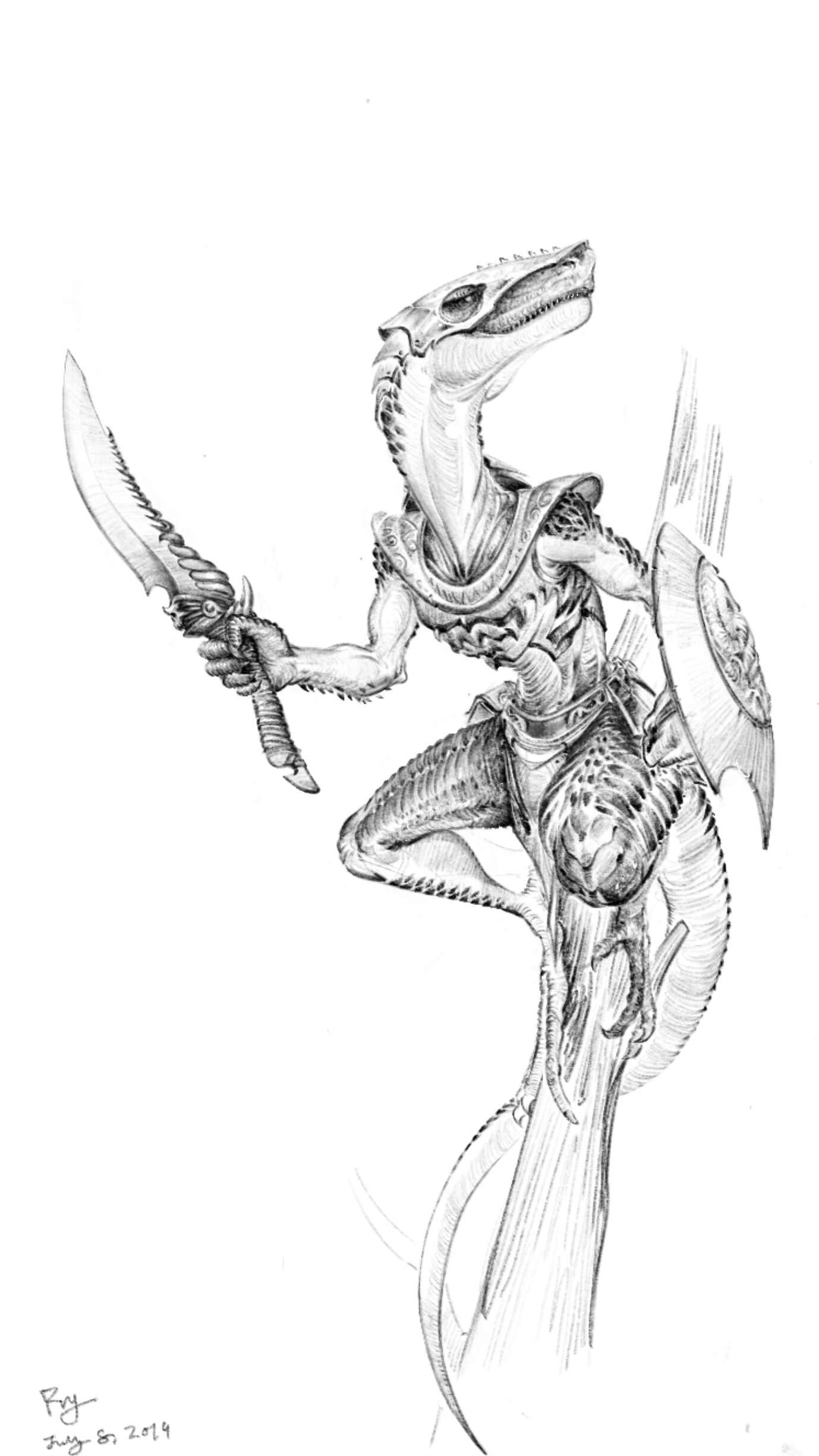 ArtStation - lizard warrior