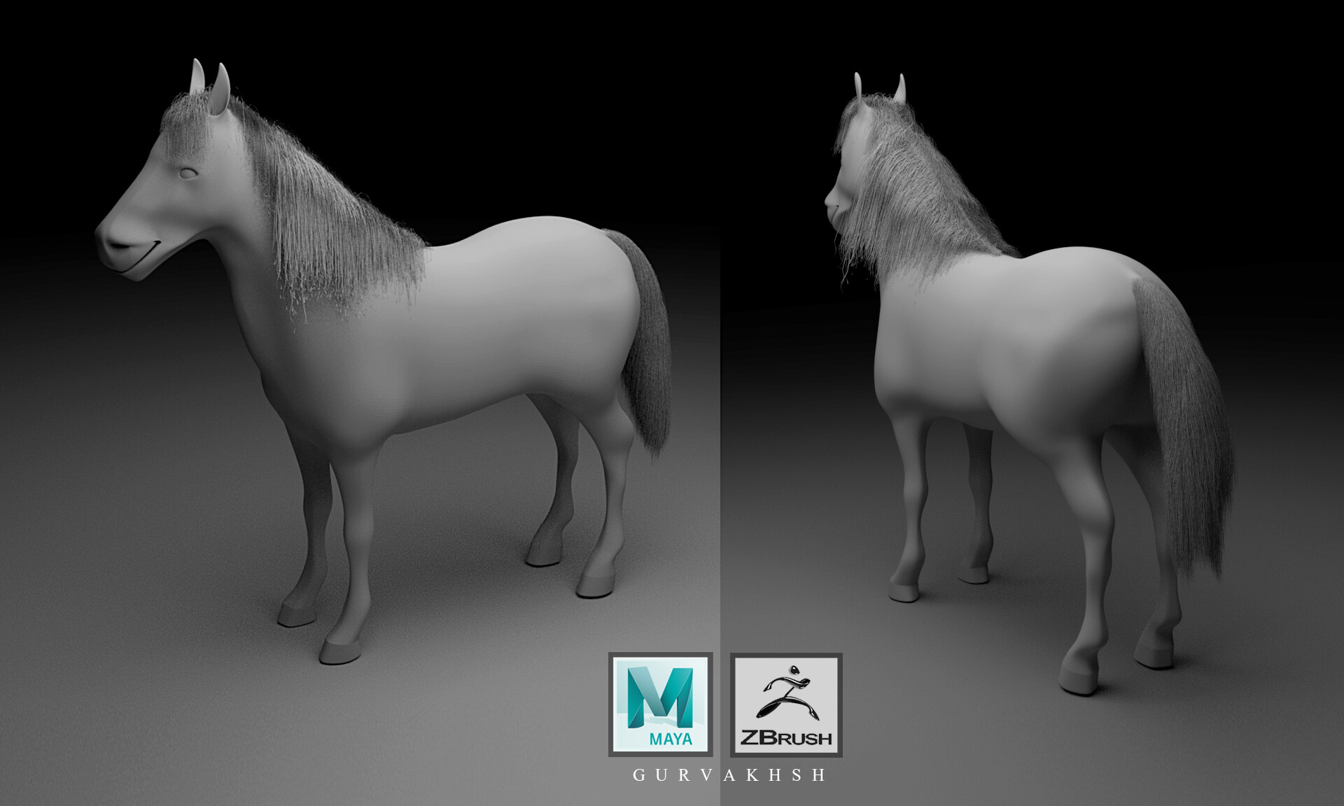 ArtStation - horse modeling