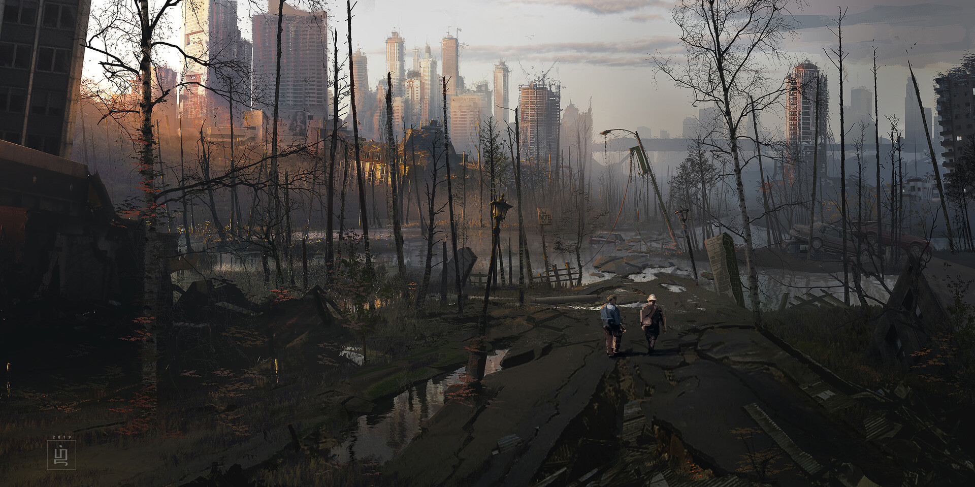 ArtStation - "City after disaster"