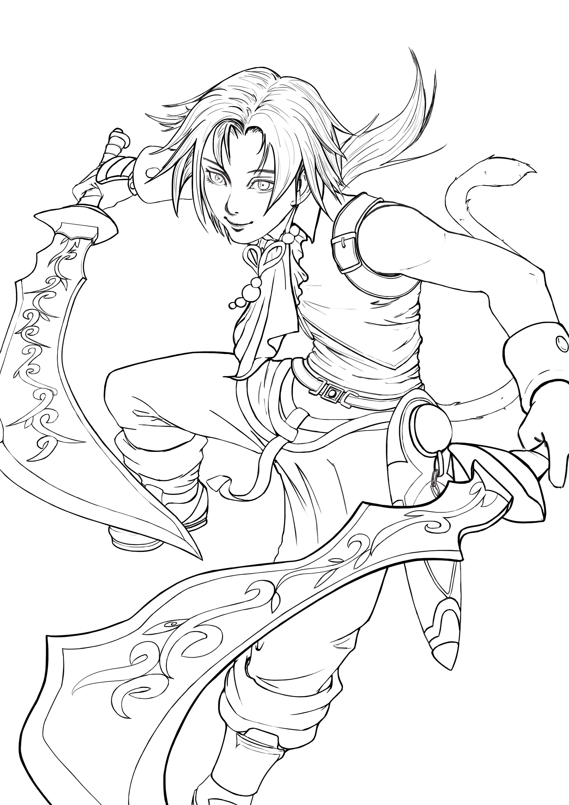 final fantasy 9 coloring pages