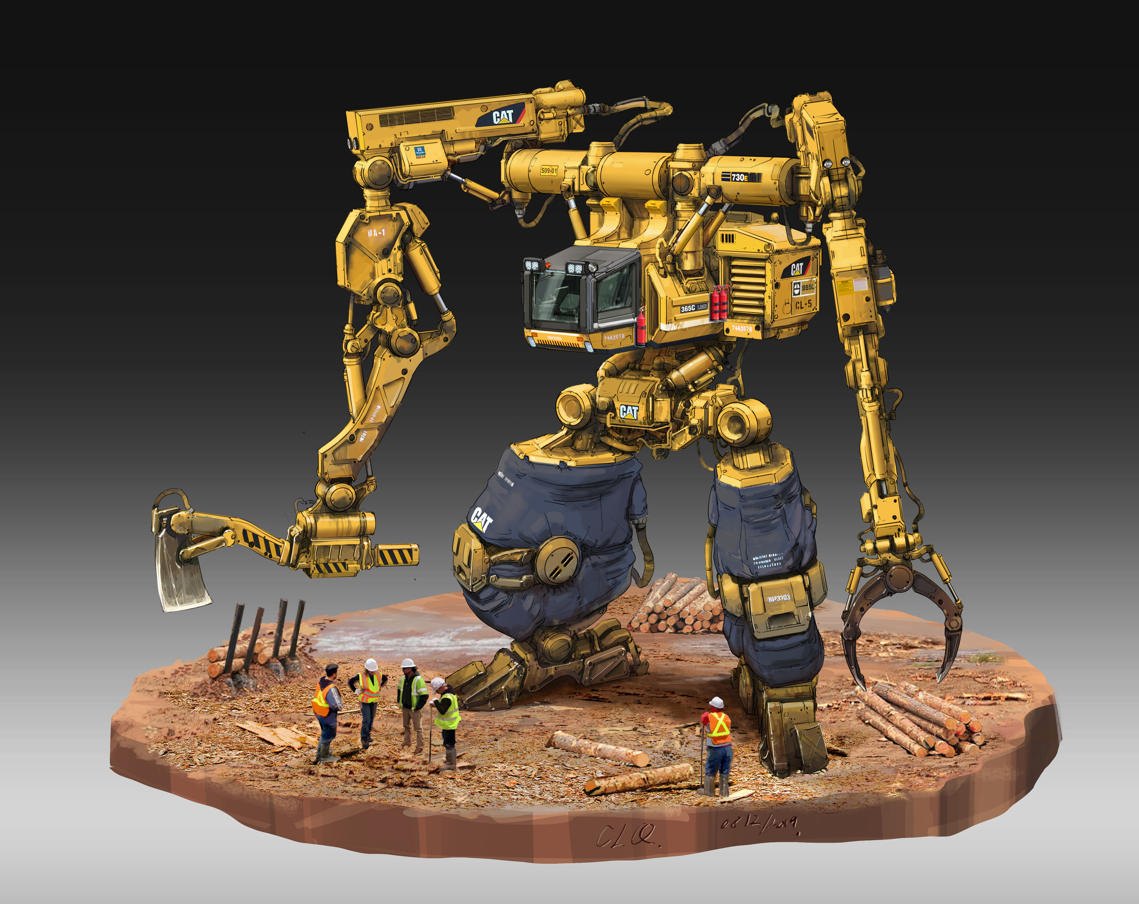 Longque Chen - Heavy Equipment lumber mech suit