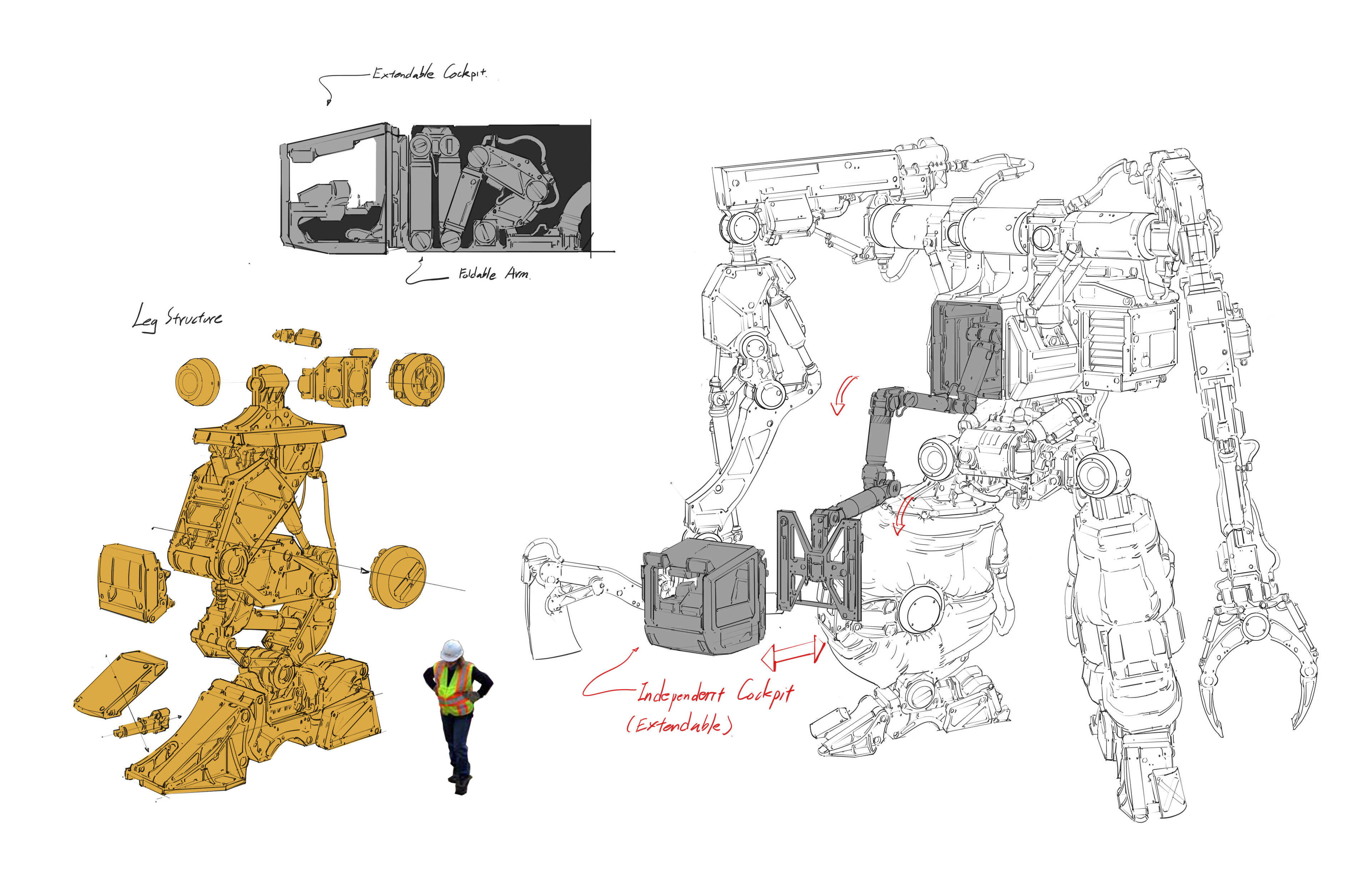 Longque Chen - Heavy Equipment lumber mech suit