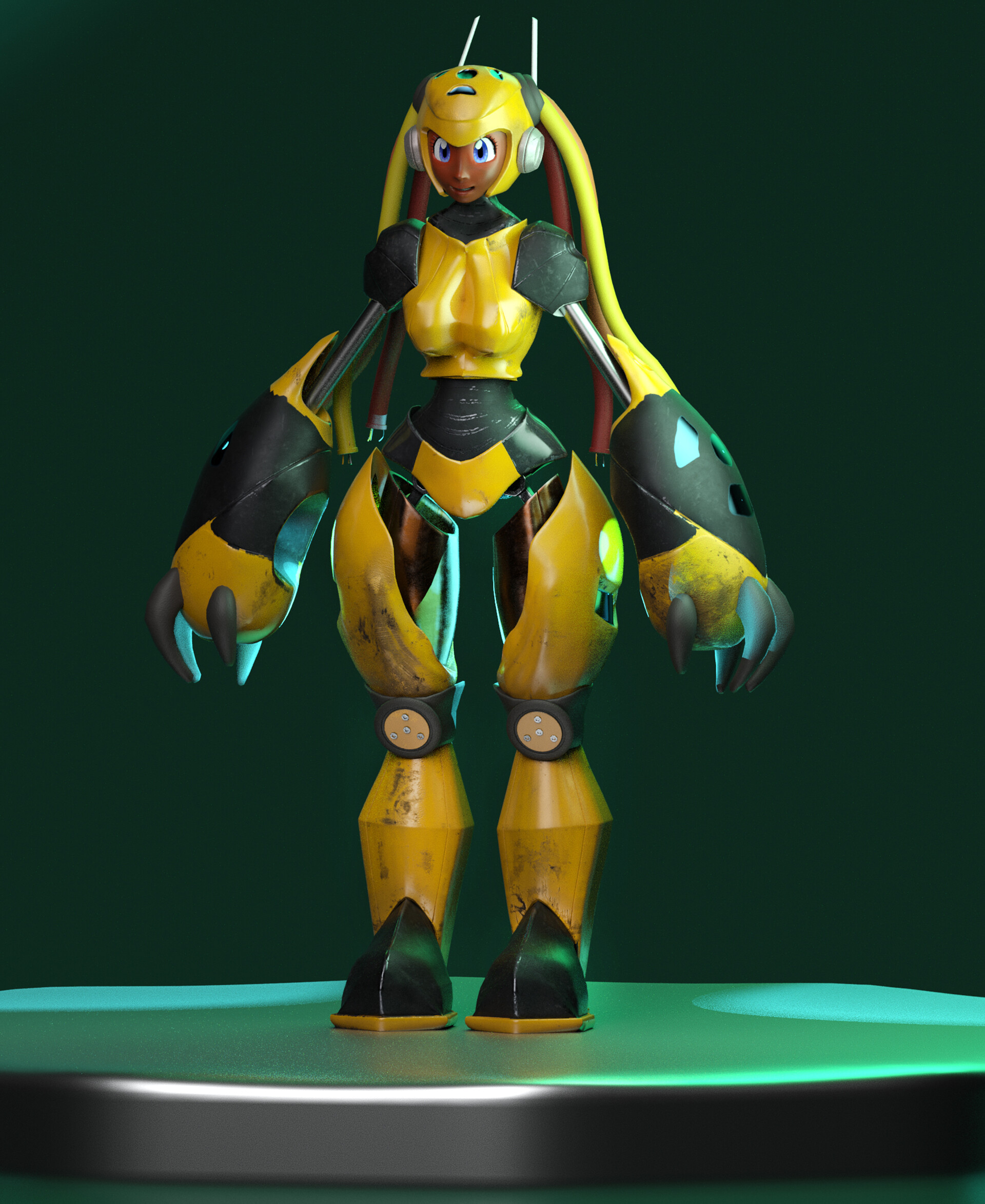 ArtStation - Robot Girl - 3D